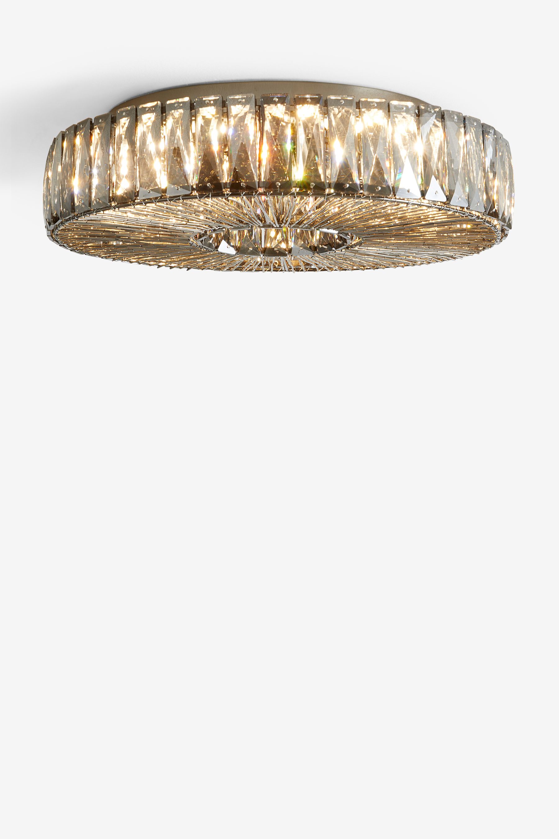 Buy Smoke Grey Aria Large Flush Fitting Ceiling Light from the Next UK ...