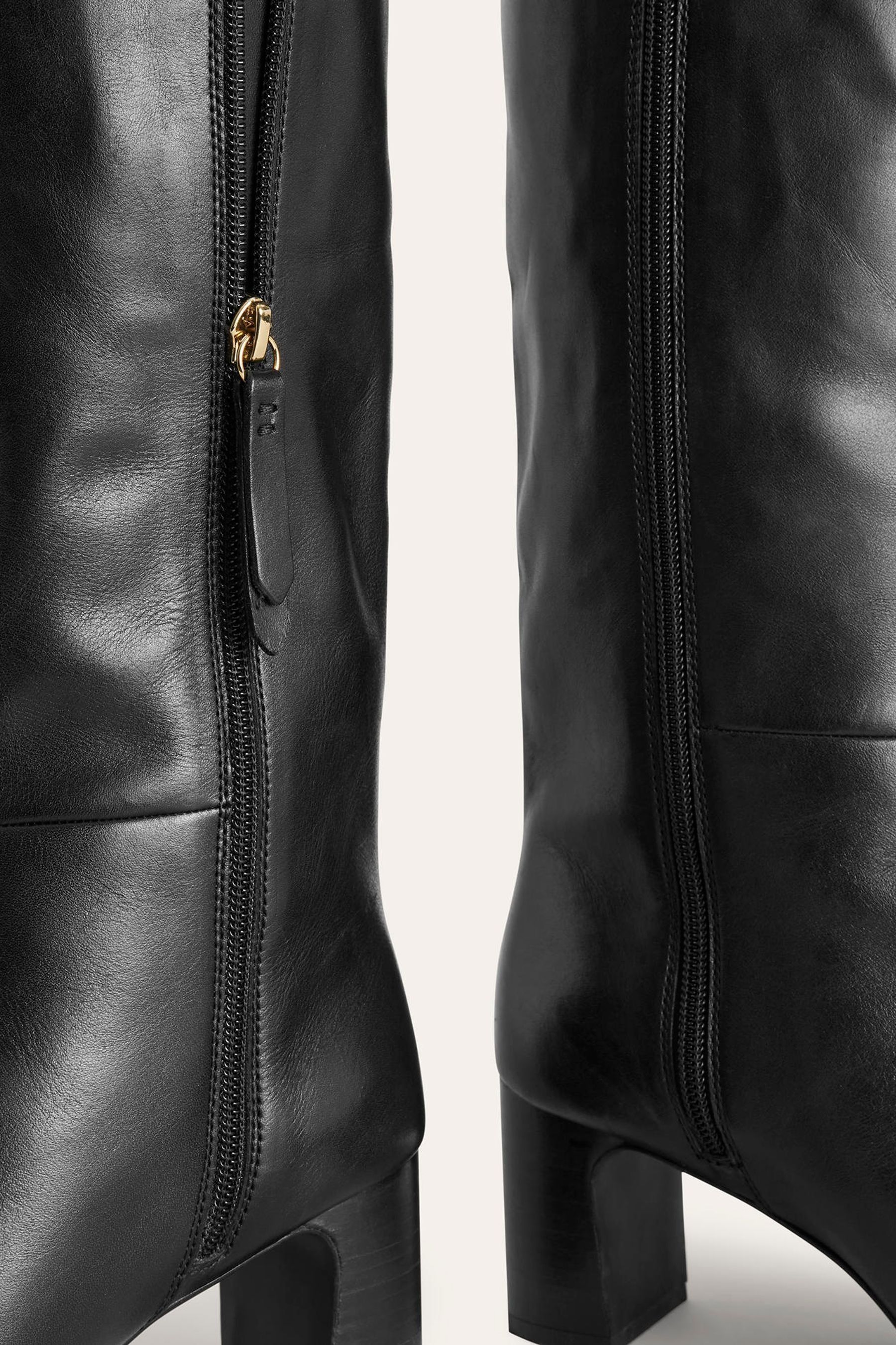 Buy Boden Black Erica Knee High Leather Boots from the Next UK online shop