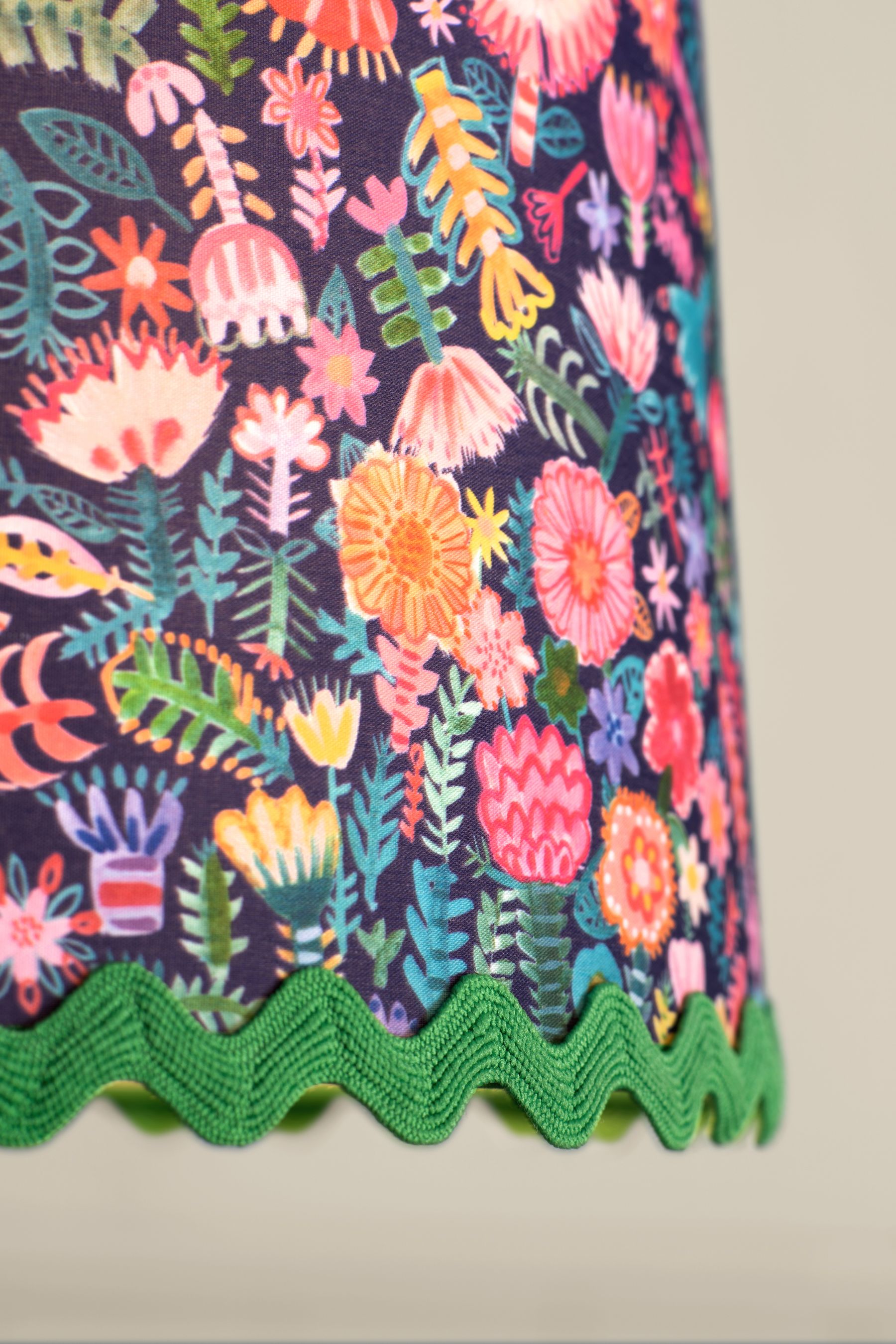 Buy Lucy Tiffney Navy Floral RicRac Easyfit Lamp Shade from the Next UK ...