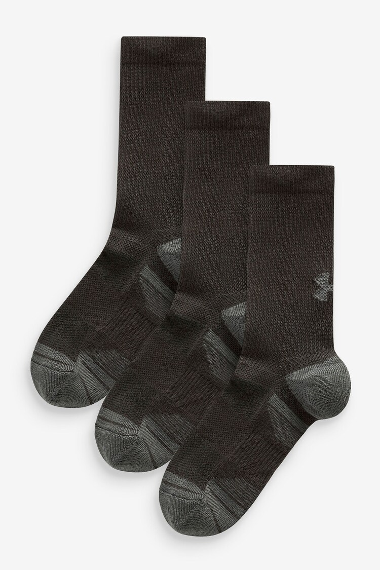 Buy Under Armour Black Performance Tech Crew Socks 3 Pack from the Next ...