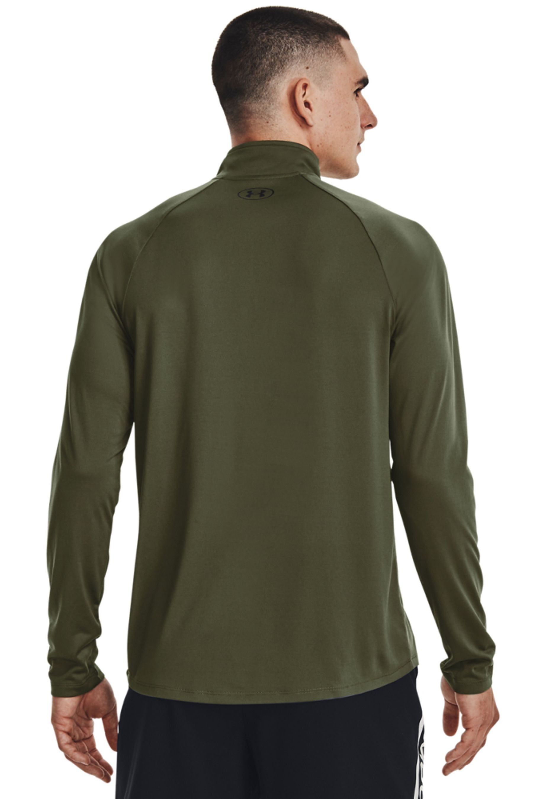 Buy Under Armour Khaki Tech Quarter Zip Fleece from the Next UK online shop