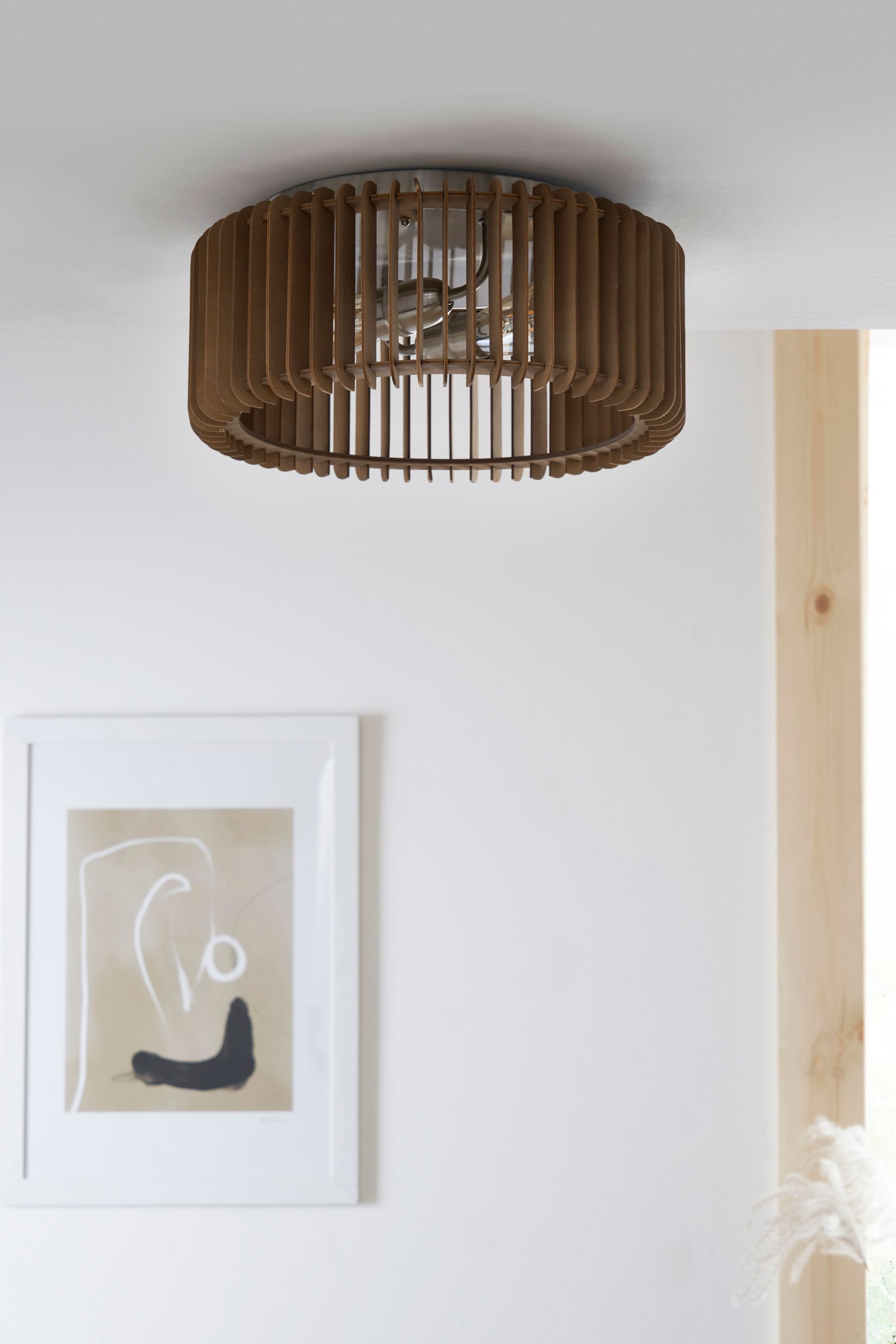 Buy Natural Anders 2 Light Flush Ceiling Light from the Next UK online shop