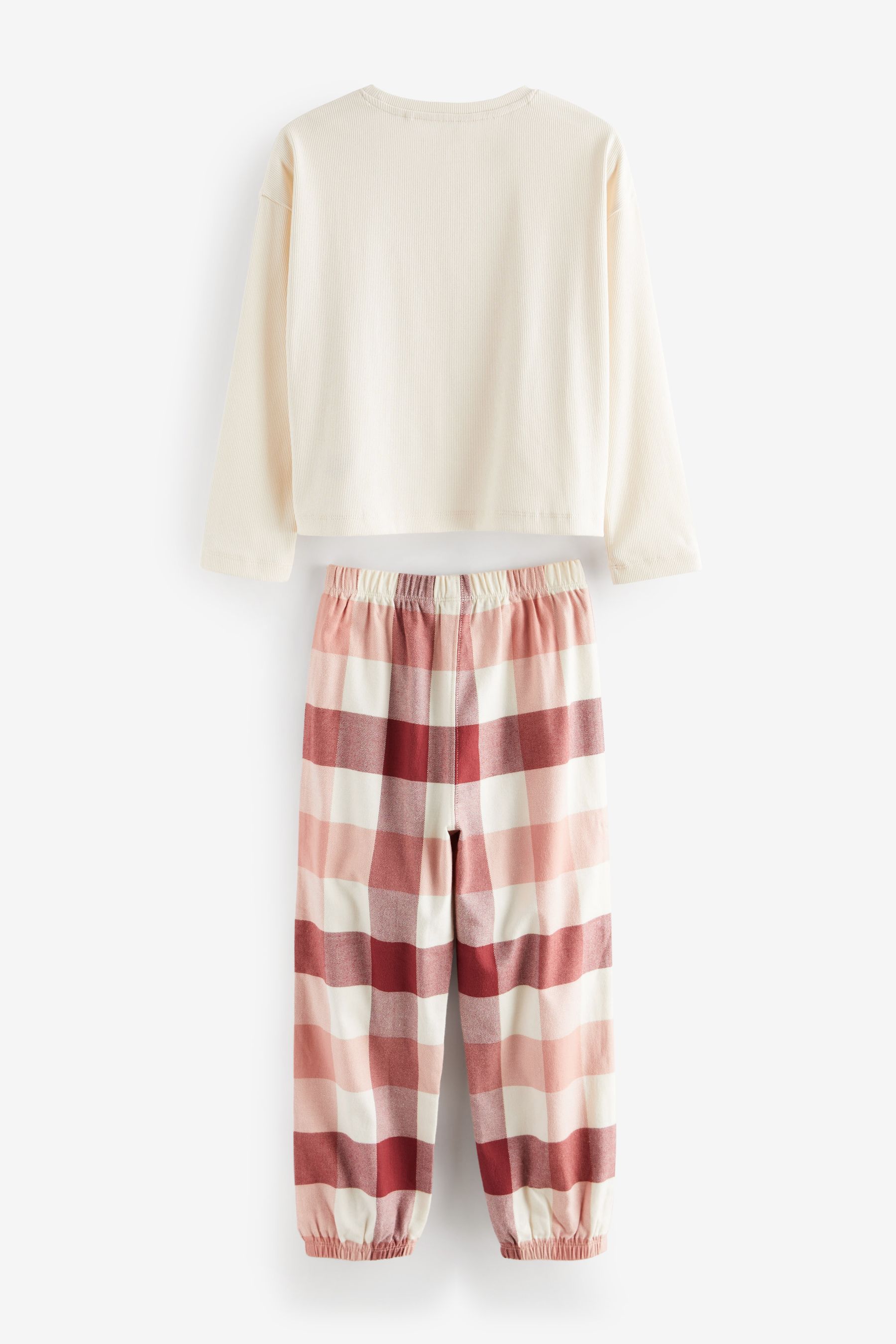 Buy Pink/Cream Woven Check Pyjamas 2 Packs (3-16yrs) from the Next UK ...