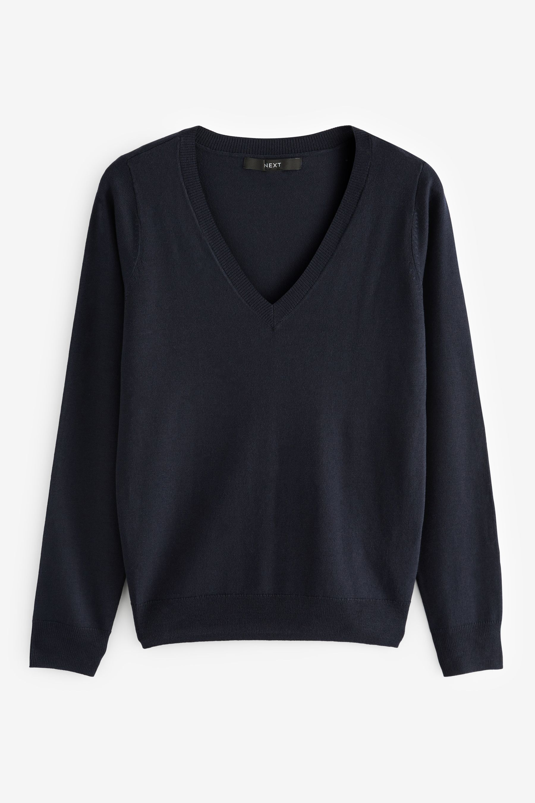 Buy Navy Blue V-Neck Jumper from the Next UK online shop
