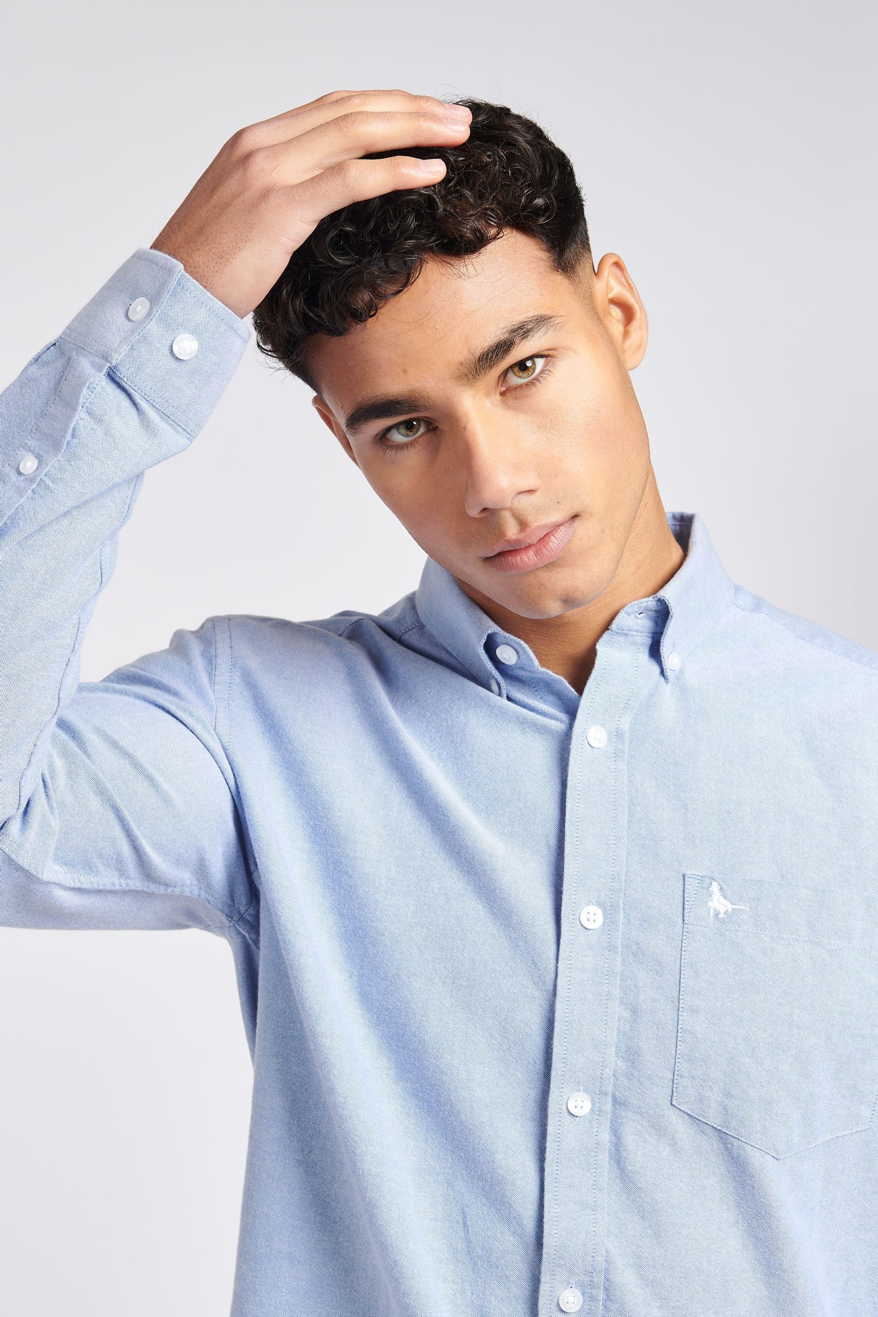 Buy Jack Wills Blue Wadsworth Oxford 100% Cotton Shirt from the Next UK ...