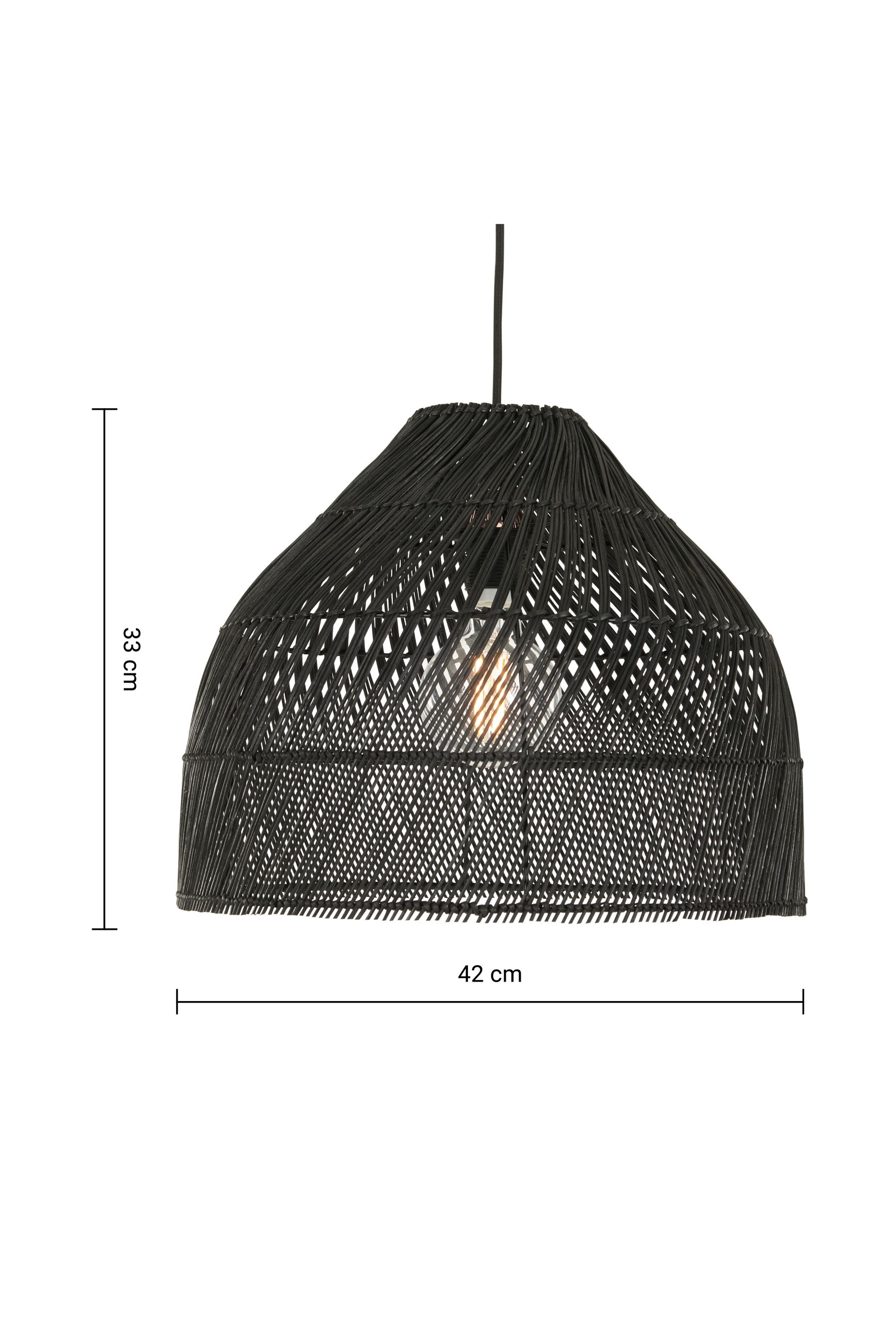 Buy MADE.COM Black Rattan Java Small Lamp Shade from the Next UK online shop