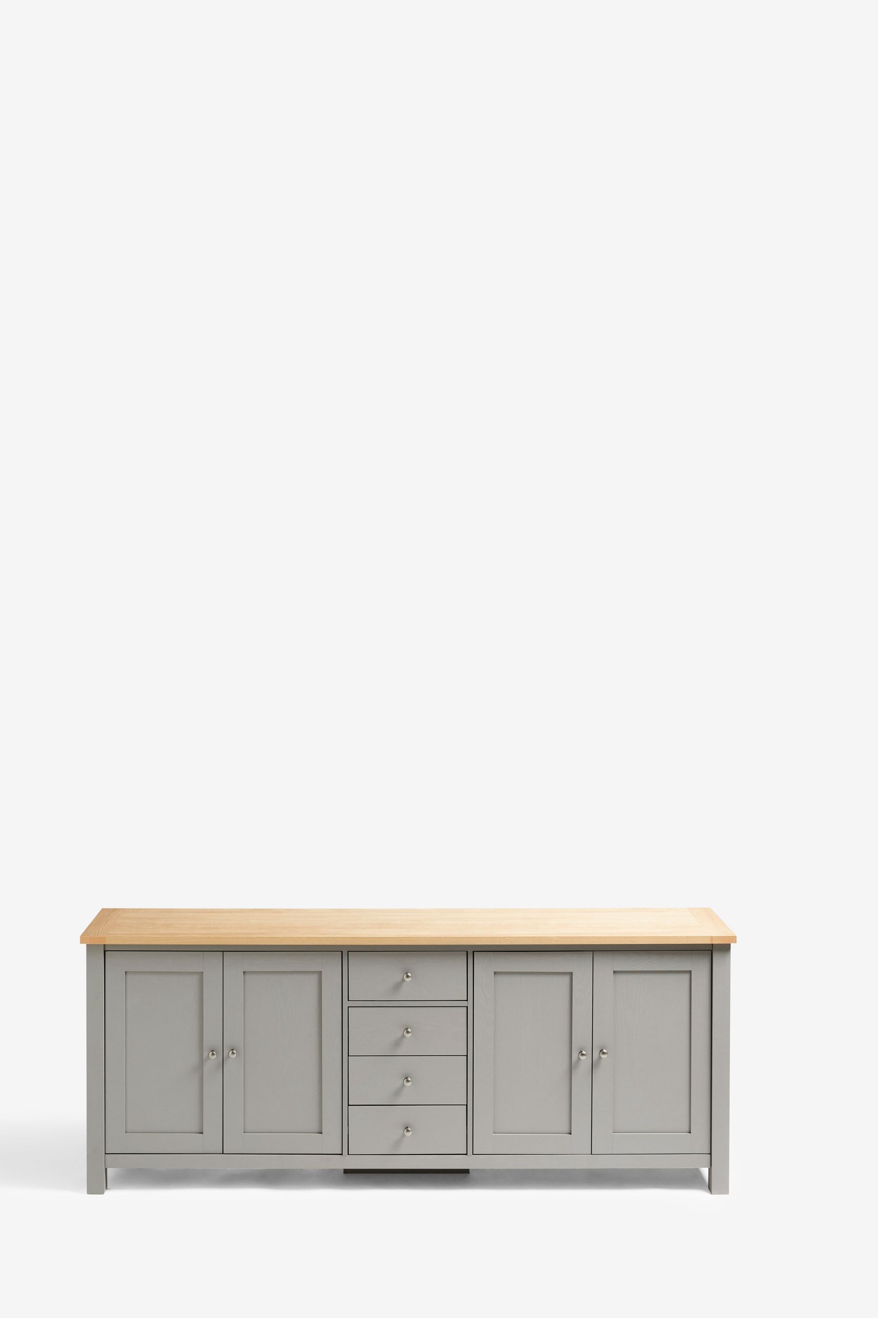 Buy Dove Grey Malvern Oak Effect Extra Large Sideboard from the Next UK ...