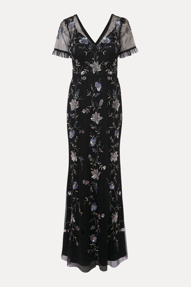 Buy Phase Eight Black Sequin Floral Sierra Dress from the Next UK ...