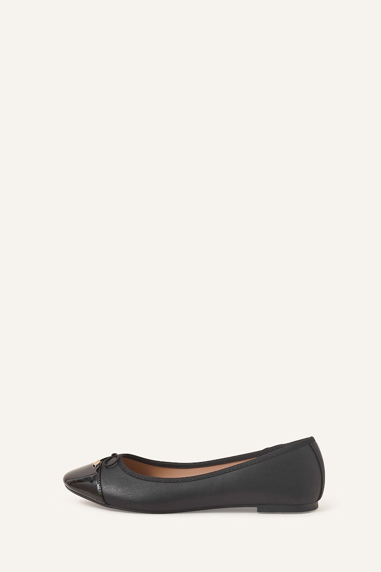Buy Accessorize Black Bow Detail Ballerina Flats from the Next UK ...