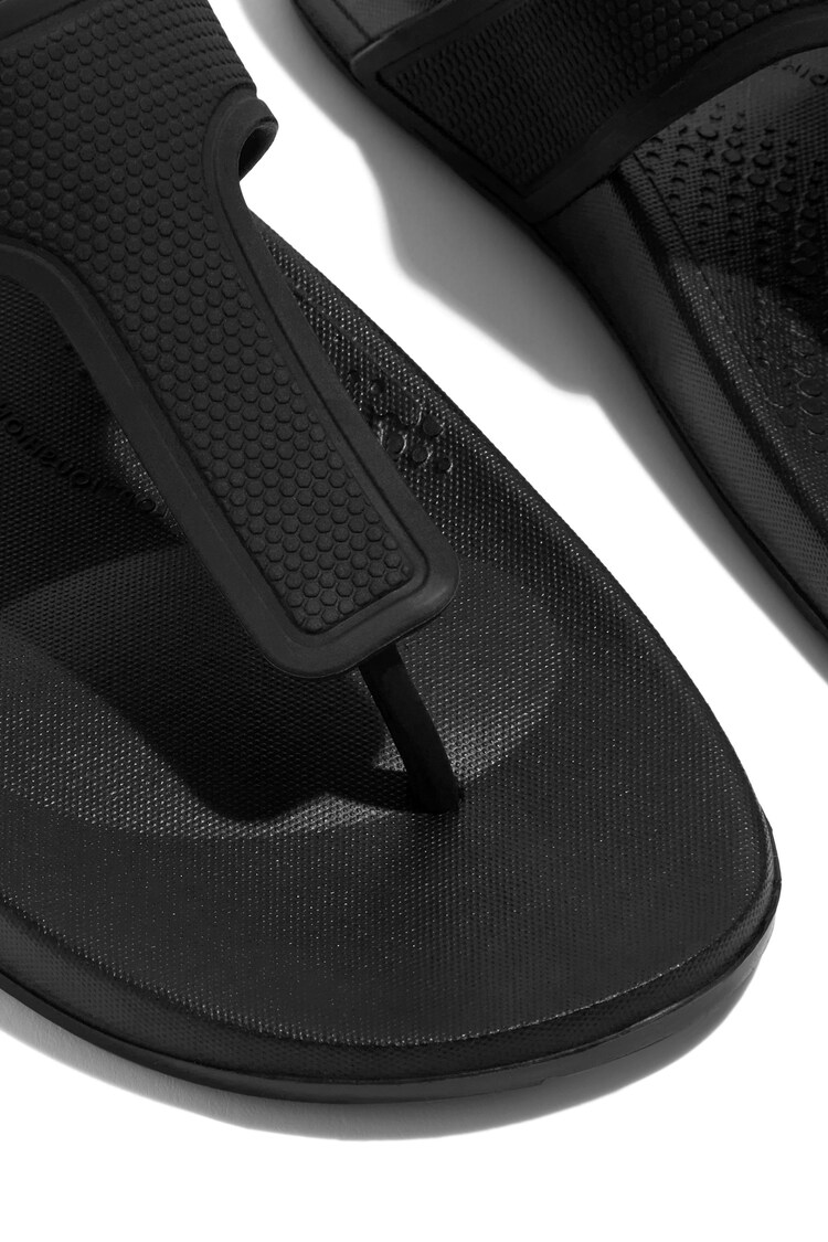 Buy FitFlop Black Iqushion Adjustable Buckle Flip-Flops from the Next ...