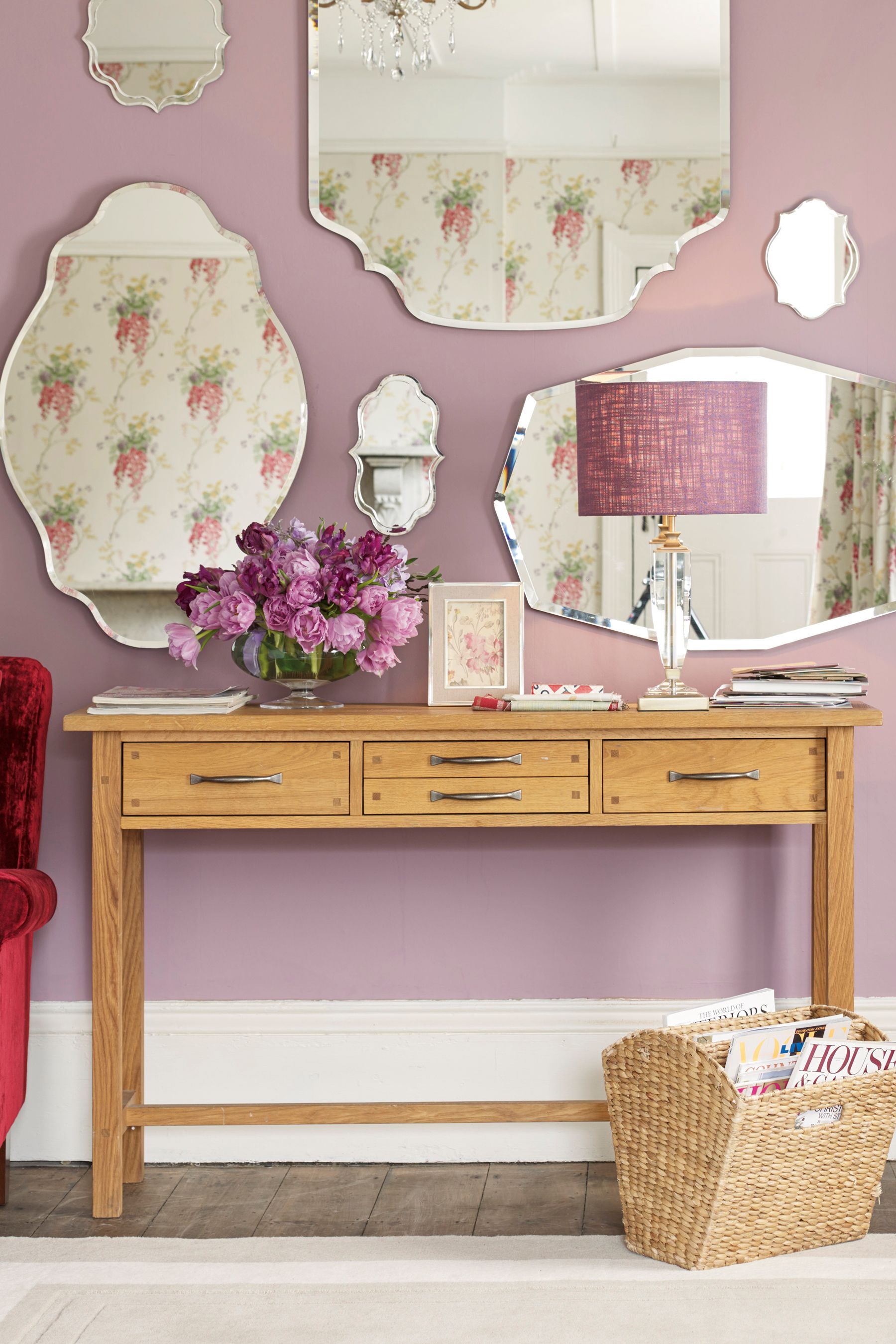 Buy Laura Ashley Oak Milton 4 Drawer Console Table from the Next UK ...