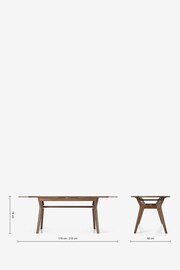 Buy MADE.COM Dark Oak Jenson Extendable 6 to 8 Seater Round Dining ...