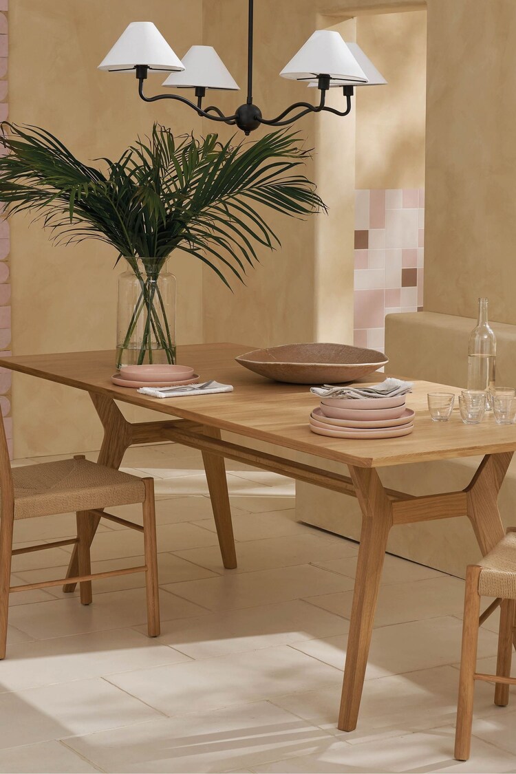 Buy MADE.COM Oak Jenson Extendable 6 to 8 Seater Rectangle Dining Table ...