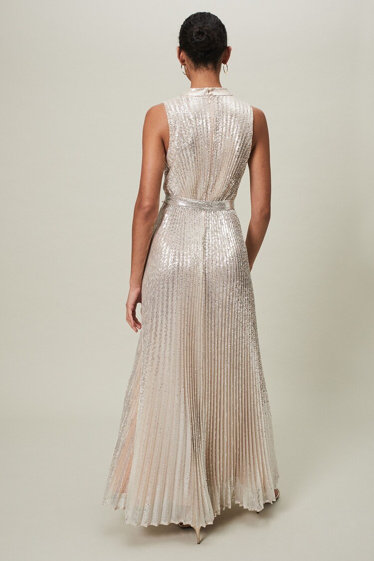 Buy Phase Eight Cream Simara Sequin Maxi Dress from Next Australia