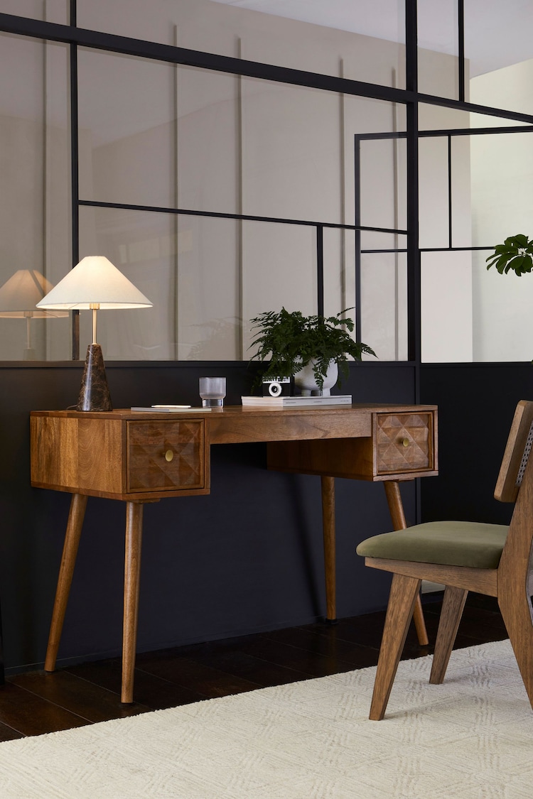 Buy Dark Mango Wood Lloyd Mango Wood Desk from the Next UK online shop