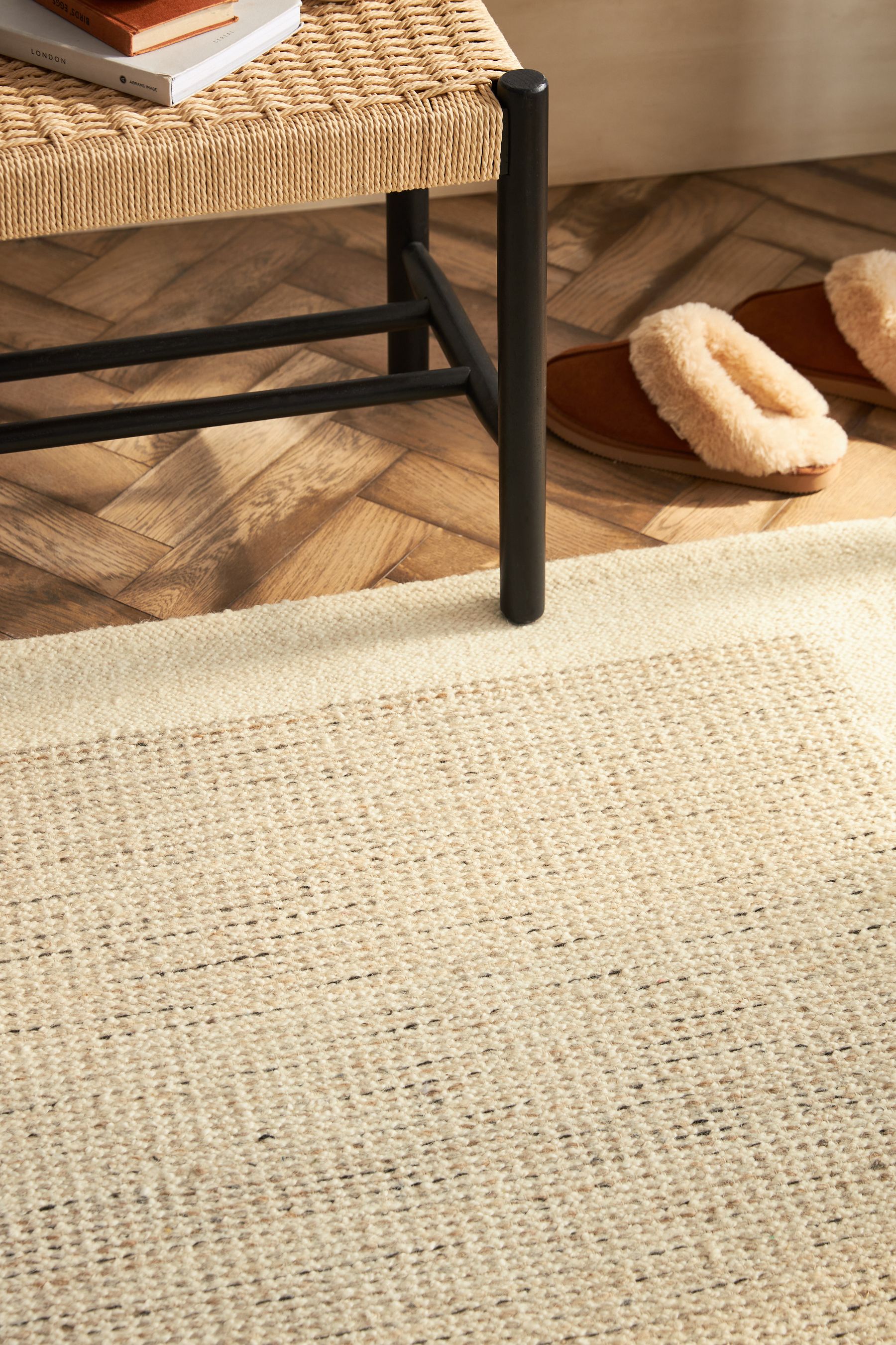Buy Natural Elea Border Rug from the Next UK online shop