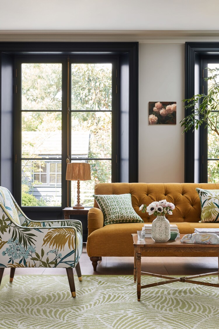 Buy Nina Campbell Green Tree Fern Rug from the Next UK online shop