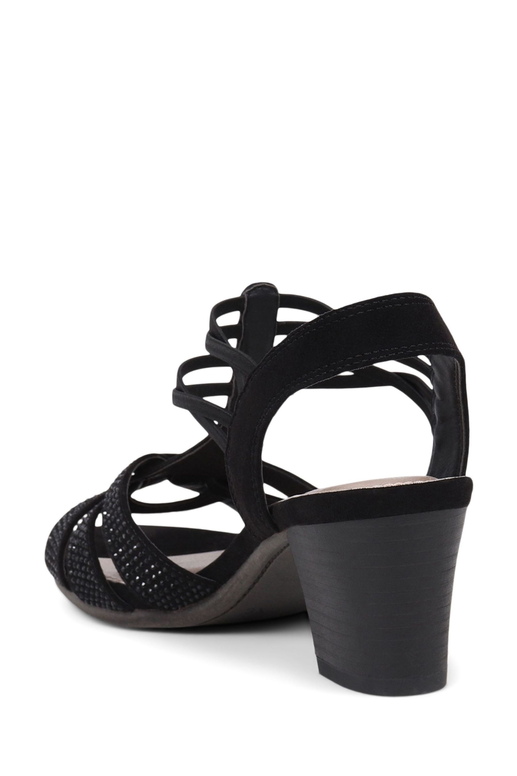 Buy Pavers Black Embellished Slip-On Block Heeled Sandals from the Next ...