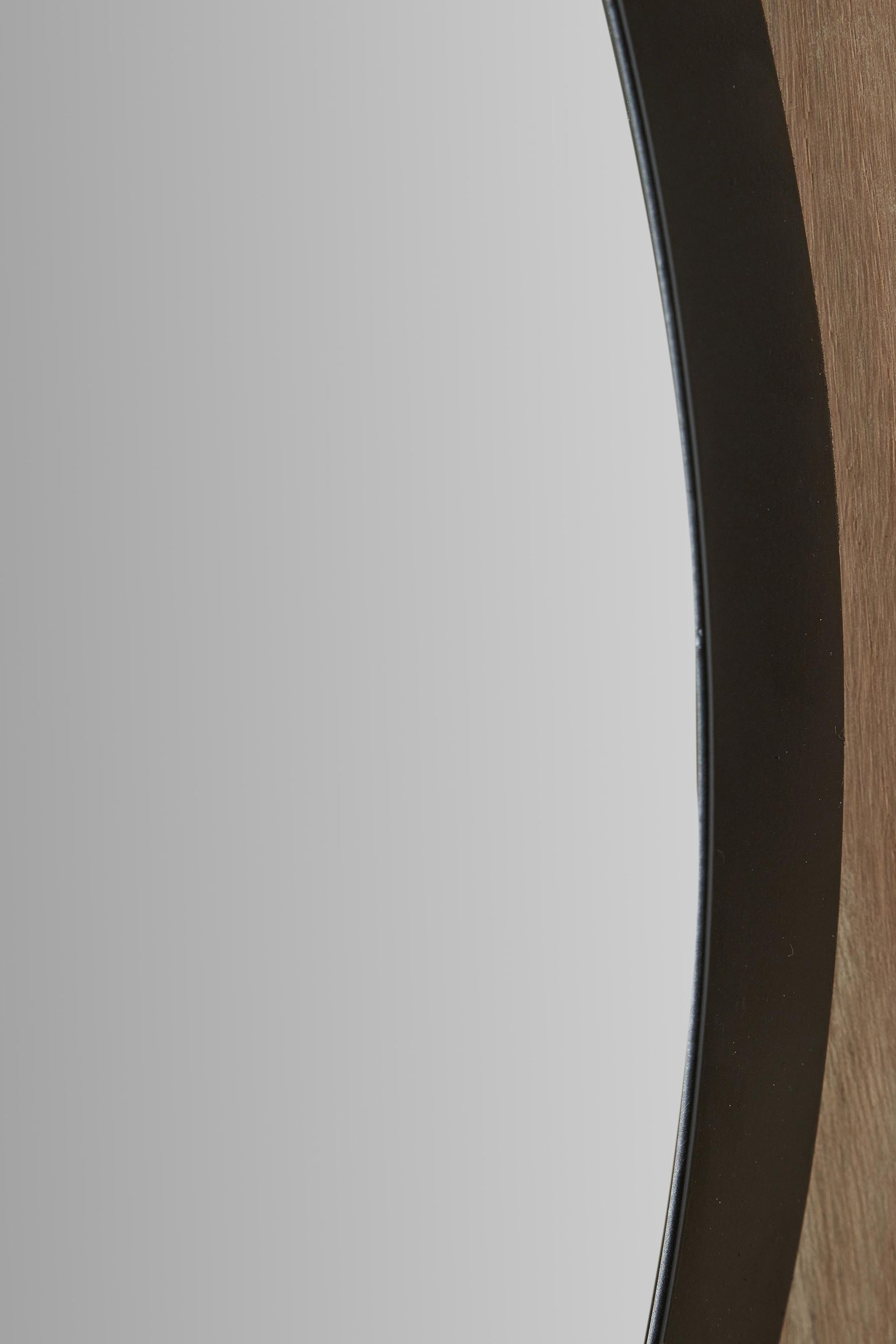 Buy Pacific Black Slim Frame Round Wall Mirror Medium from the Next UK online shop