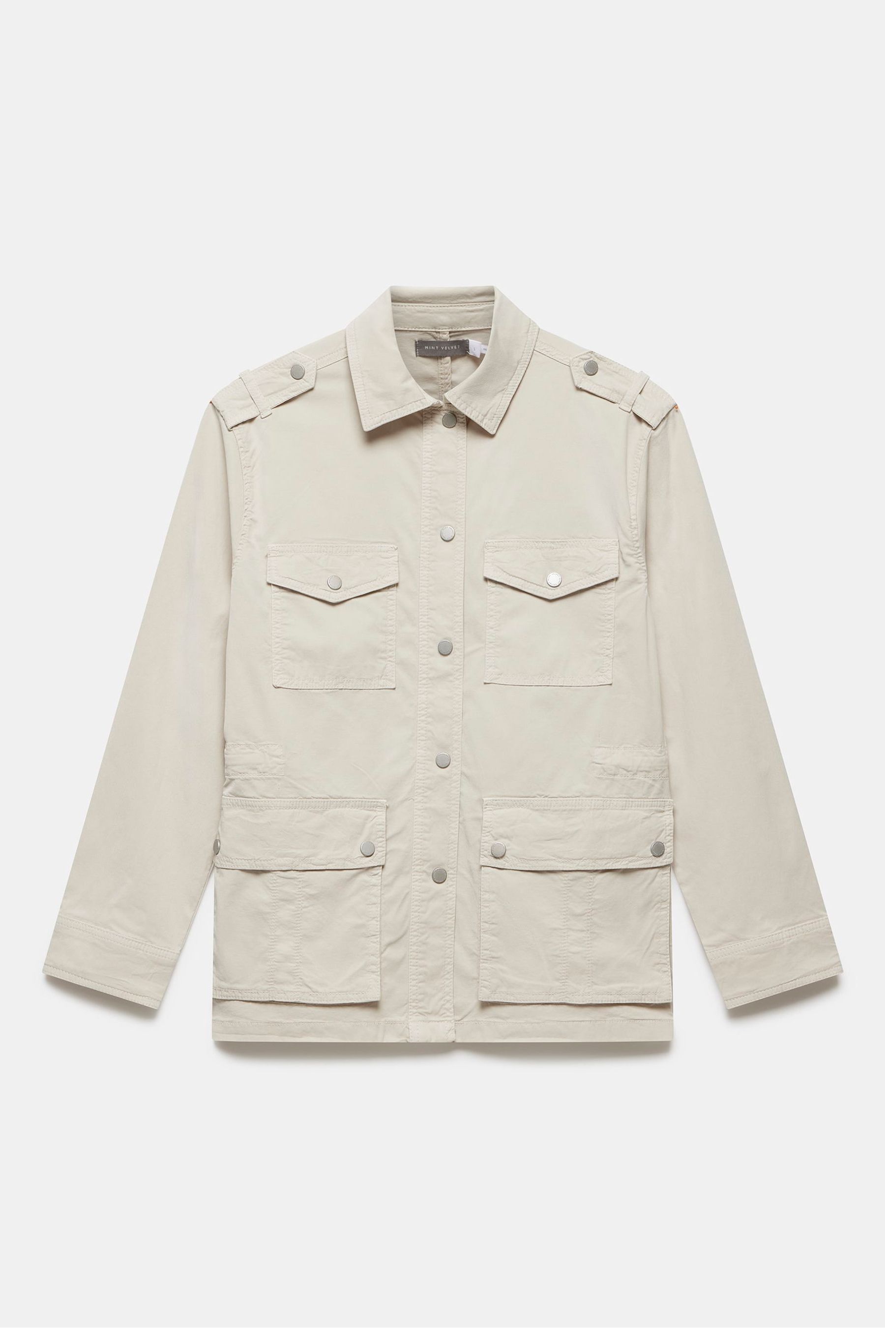 Buy Mint Velvet Cream Cotton Utility Jacket from the Next UK online shop