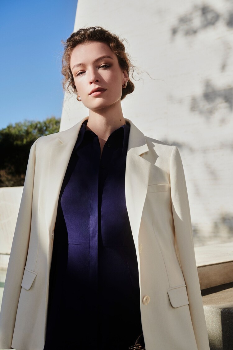 Buy Hobbs Cream Petite Blake Jacket from the Next UK online shop