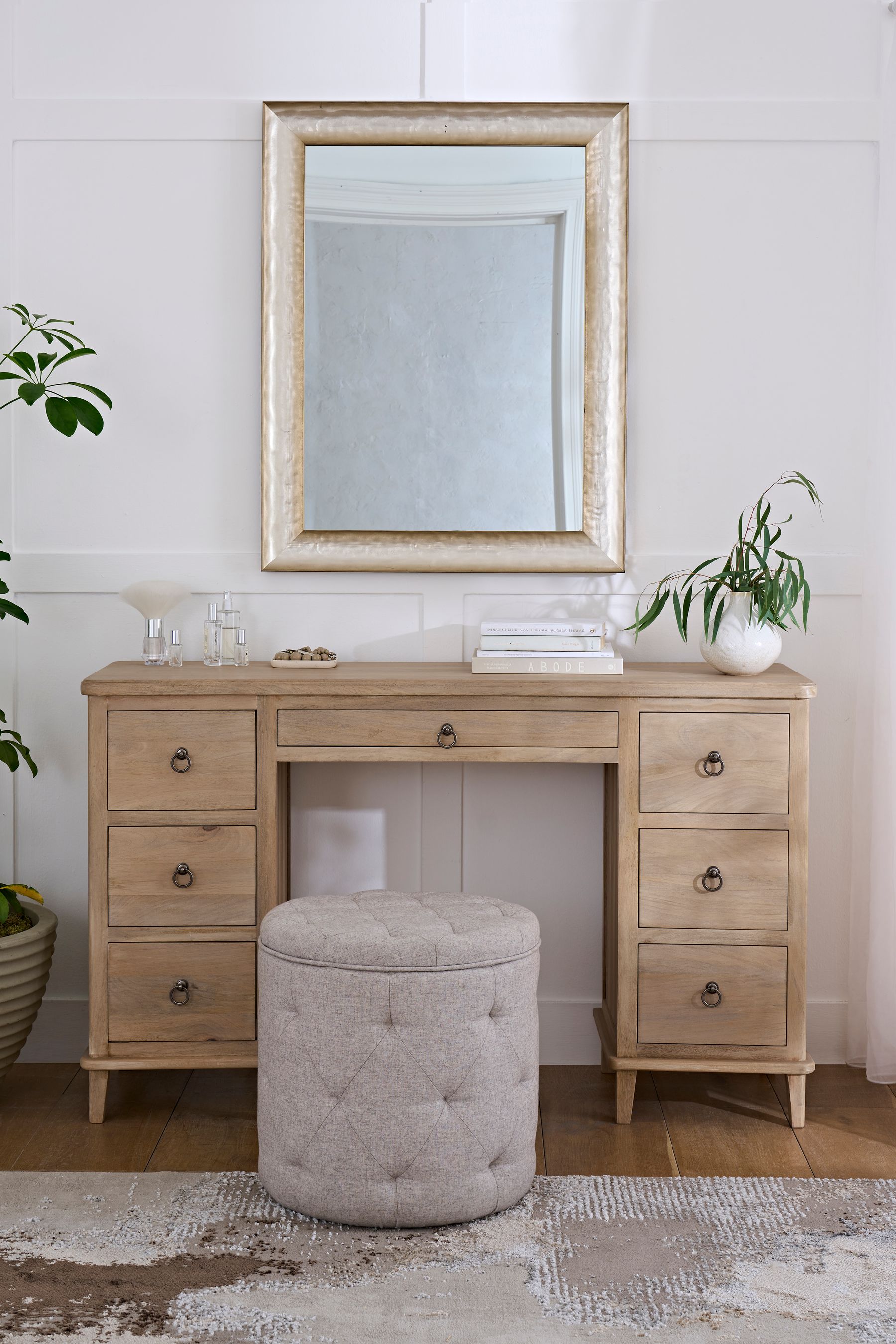 Buy Light Natural Sadie Solid Mango Console Dressing Table from the ...