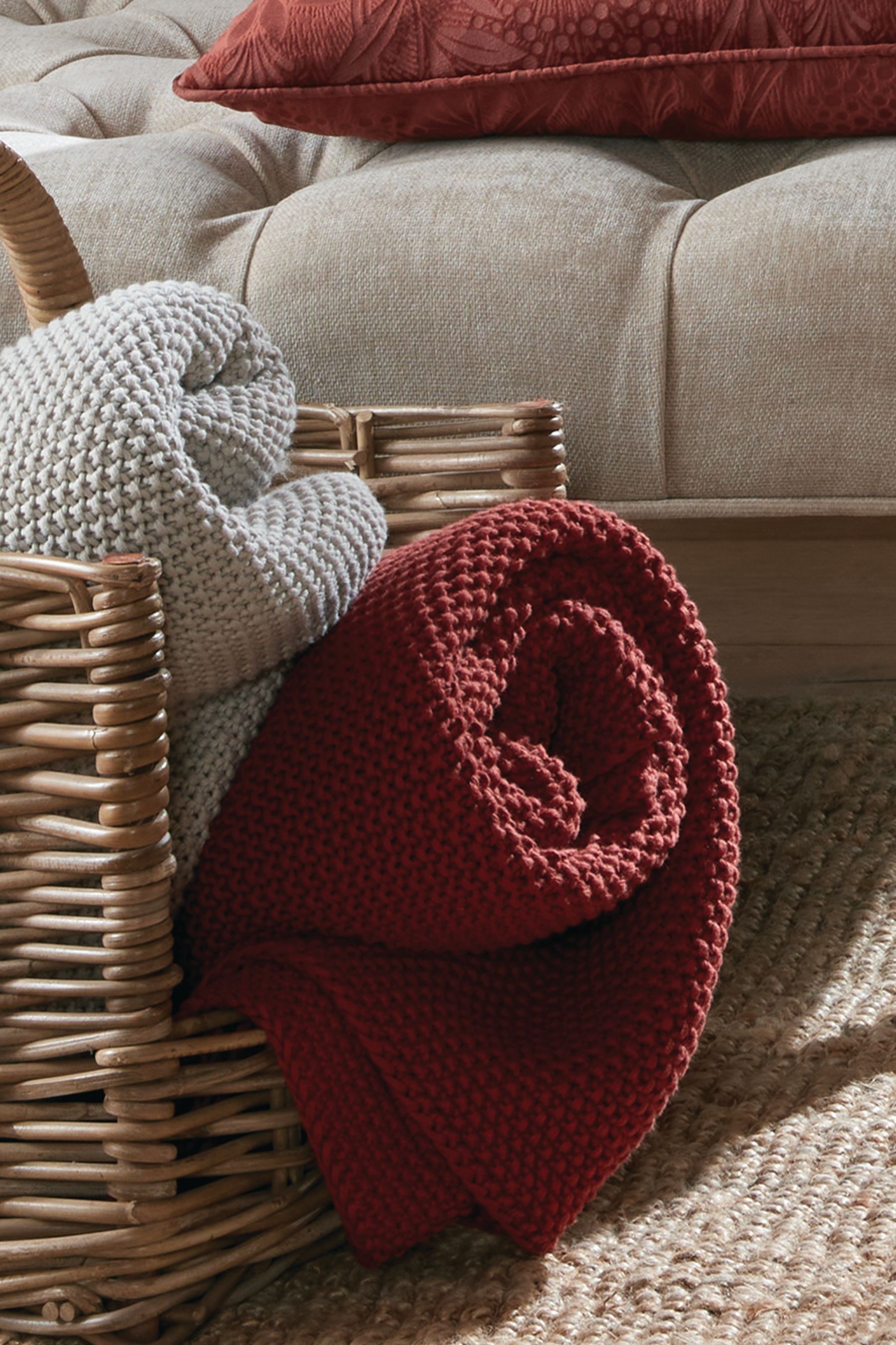 Buy Laura Ashley Terracotta Parker 100% Cotton Throw from the Next UK ...