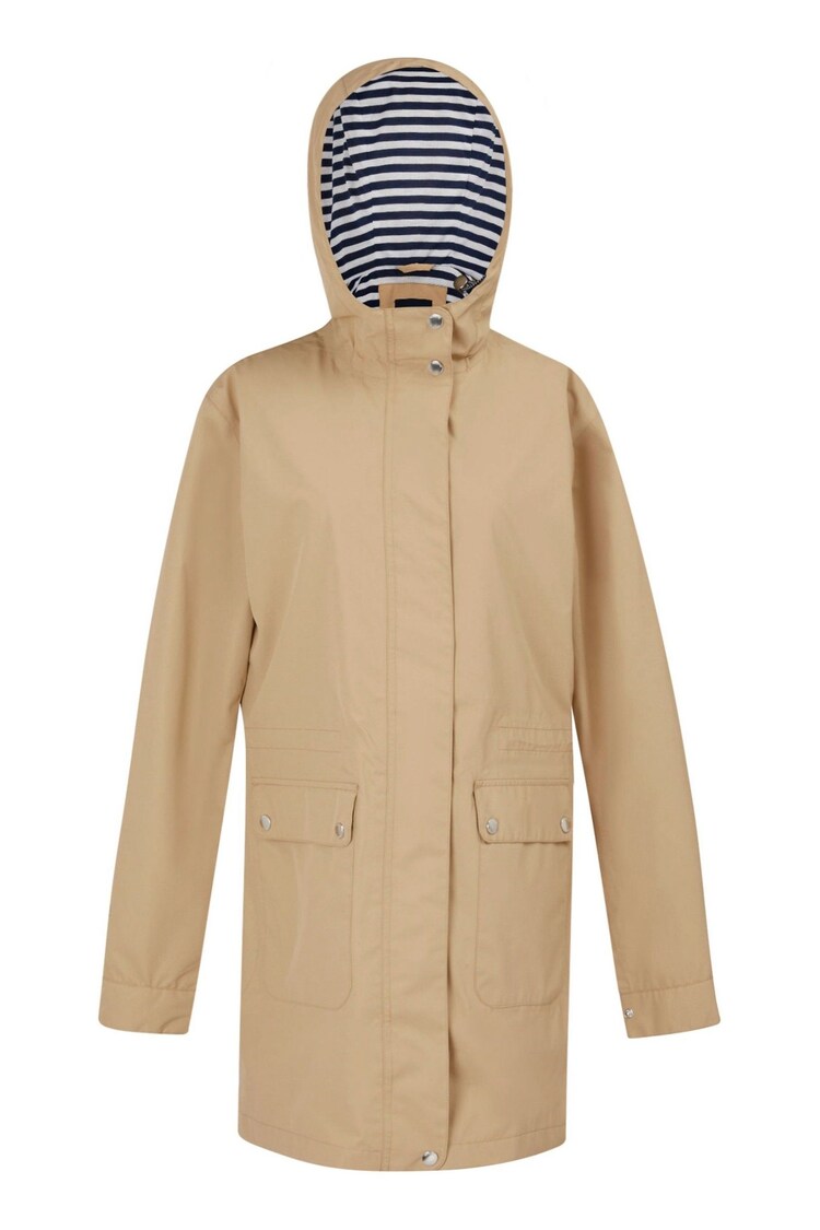 Buy Regatta Natural Birgitta Mid Length Waterproof Jacket from the Next ...