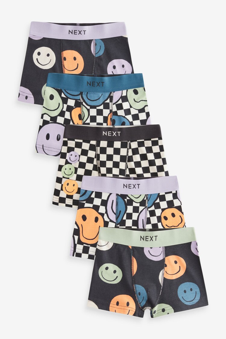 Buy Check Smile Trunks 5 Pack (2-16yrs) from the Next UK online shop