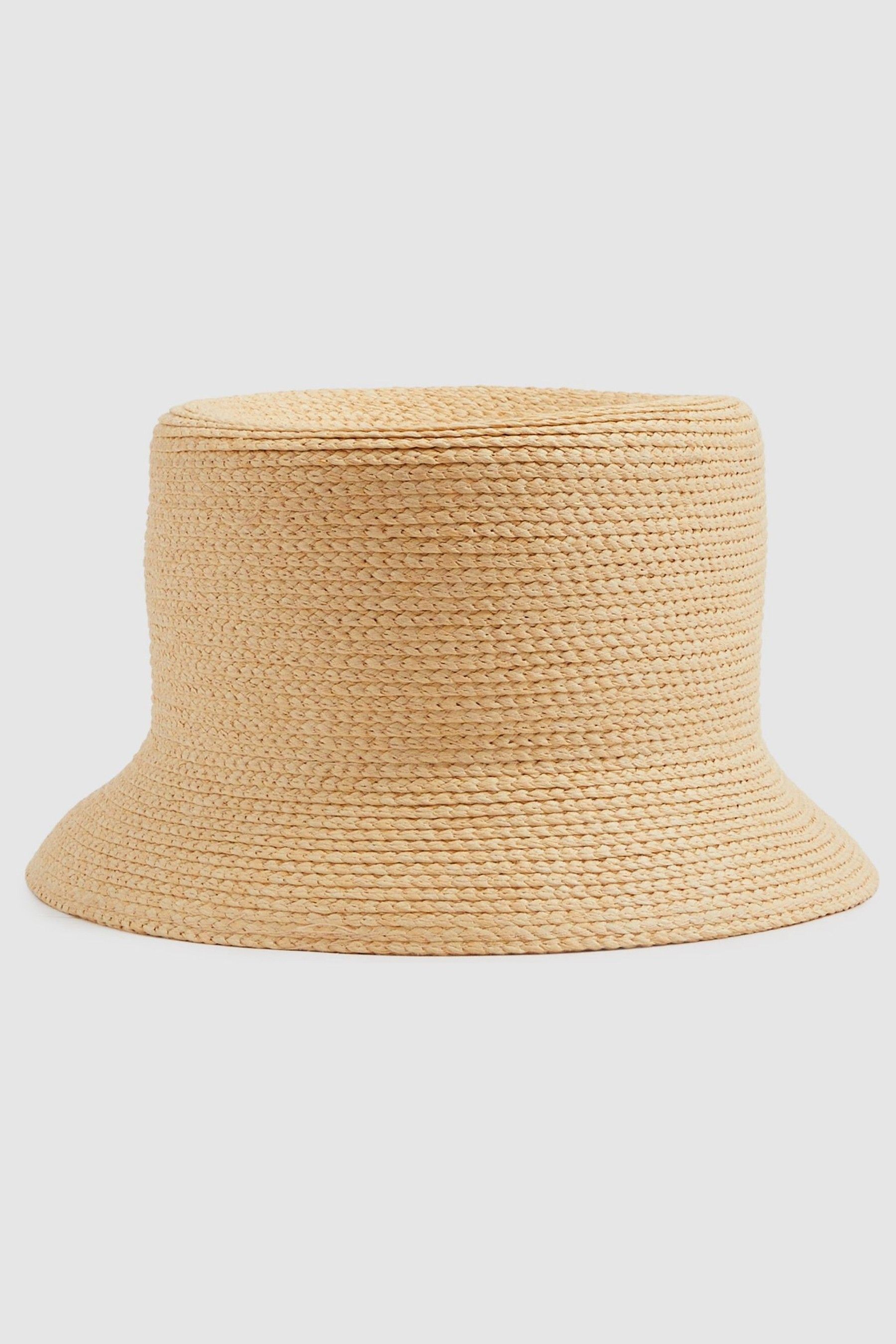 Buy Reiss Natural Rachel Straw Bucket Hat from the Next UK online shop