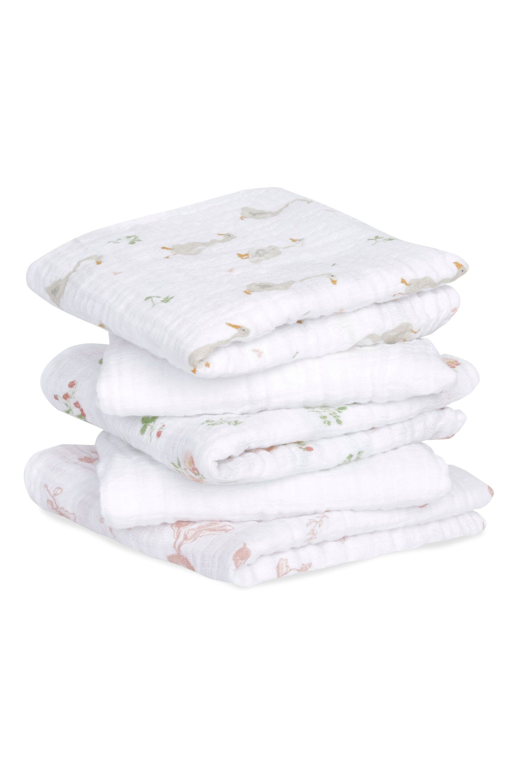 Buy aden + anais Pink Essentials 100% Cotton Squares Country Floral ...