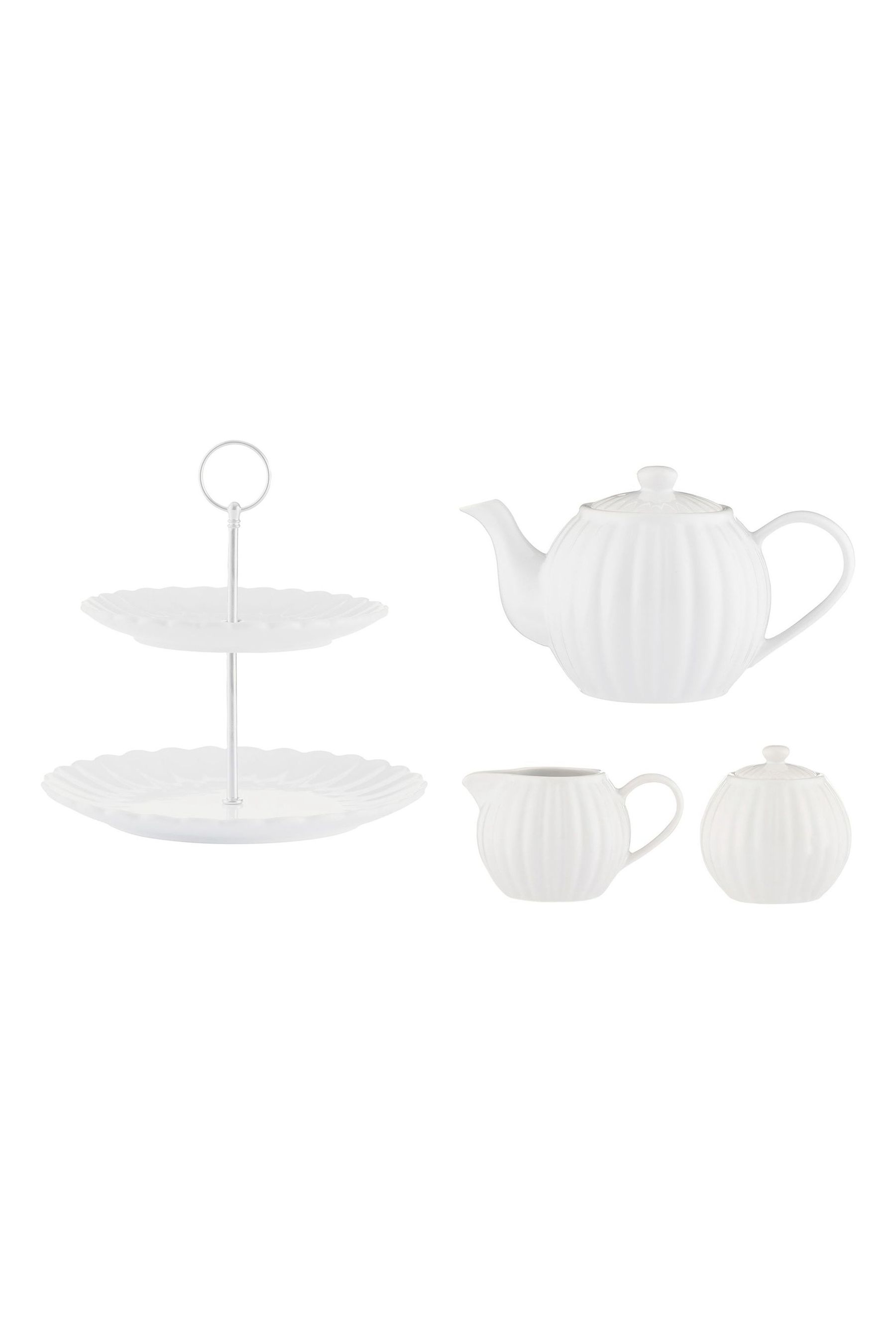 Buy Price & Kensington. White Luxe Teapot Set from the Next UK online shop