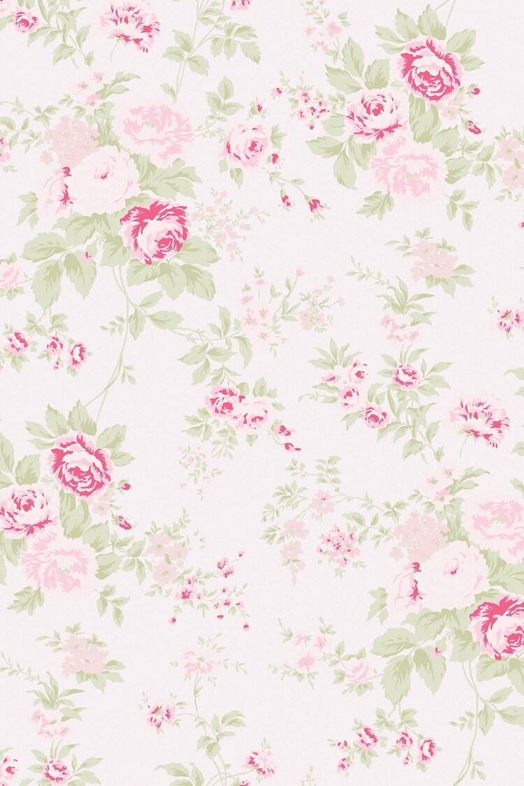 Buy Shabby Chic by Rachel Ashwell® Pink Wild Flower A4 Wallpaper Sample ...