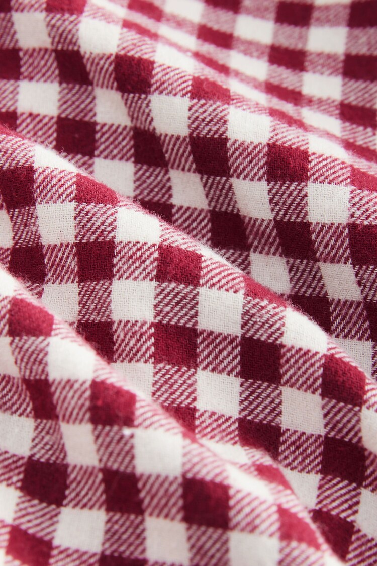 Buy Red Gingham Sweat and Flannel Pyjamas from Next Saudi Arabia