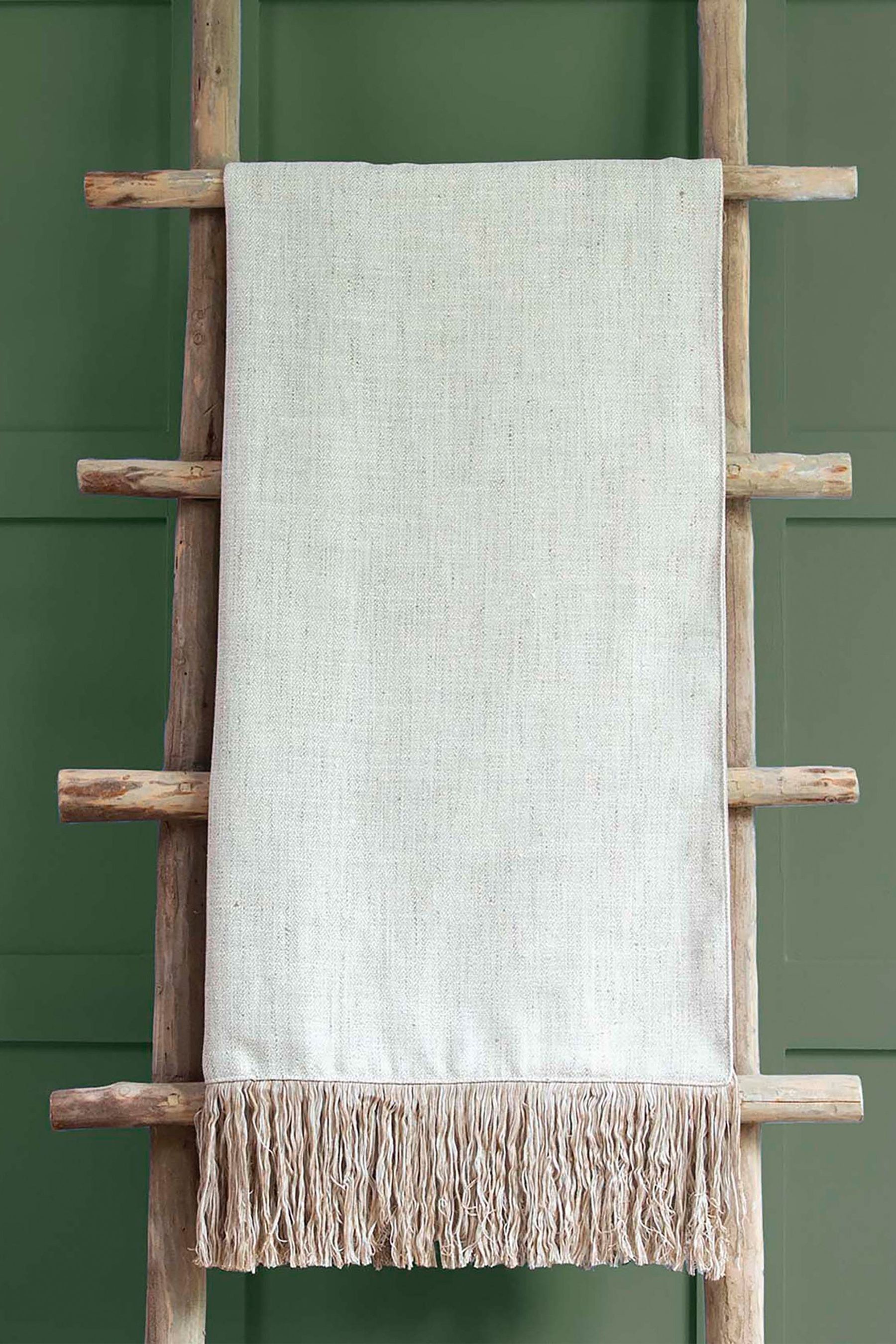 Buy Voyage Maison Linen Jedburgh Woven Fringed Throw from the Next UK ...