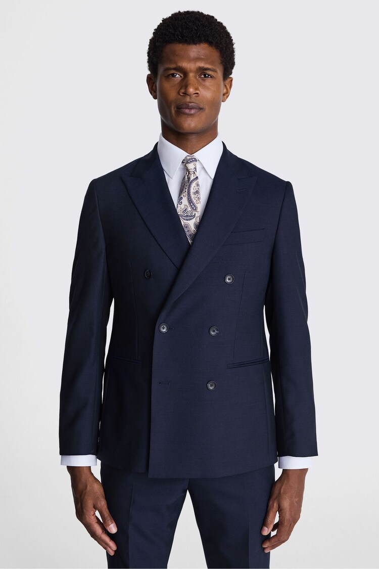 Buy MOSS Blue Tailored Fit Half Lined Jacket from the Next UK online shop