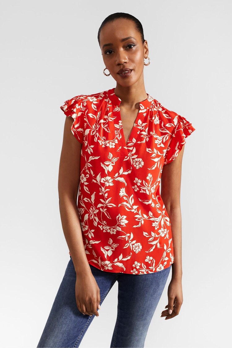 Buy Hobbs Red Cleo Top from the Next UK online shop