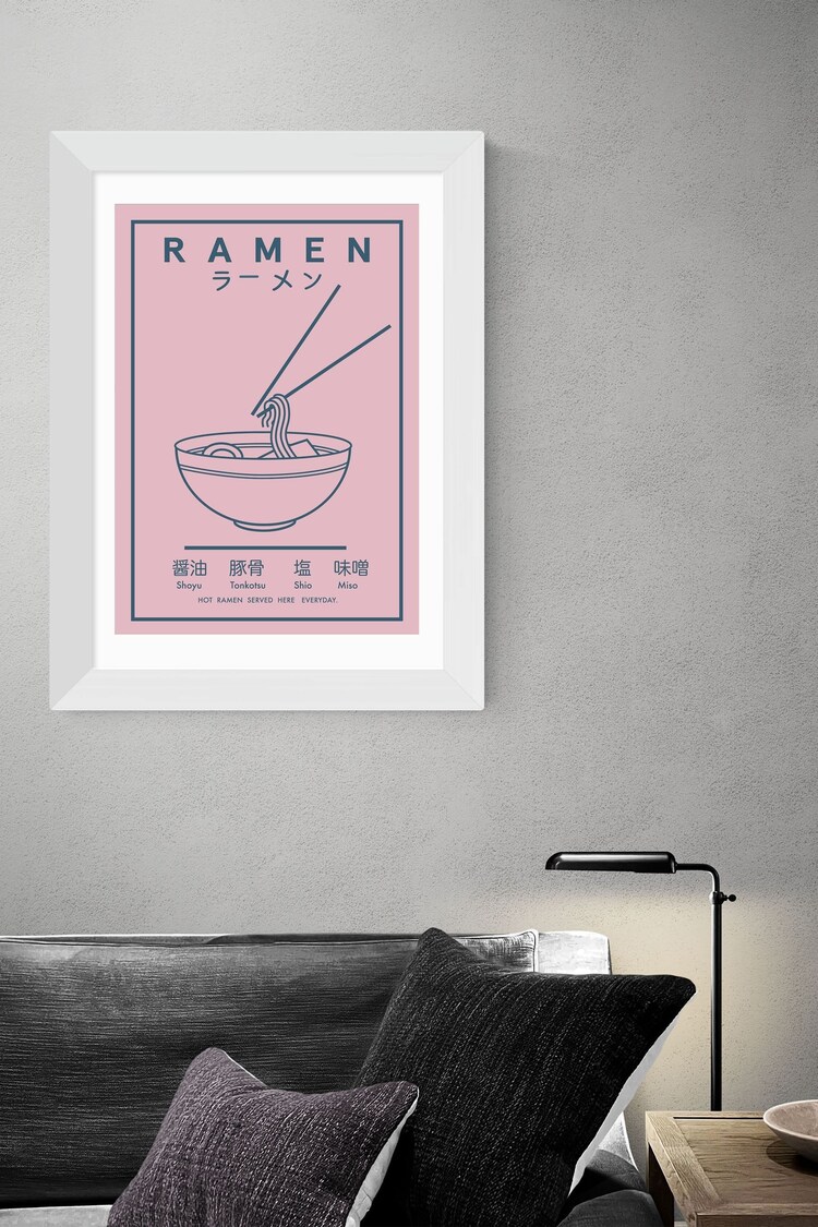 Buy East End Prints White Ramen Food Poster by Violet Studio from the ...