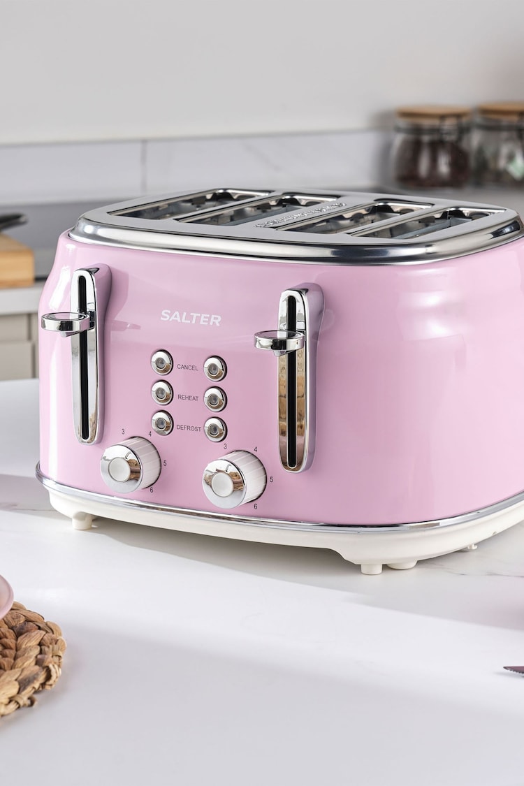 Buy Salter Pink Retro 4 Slice Toaster from the Next UK online shop