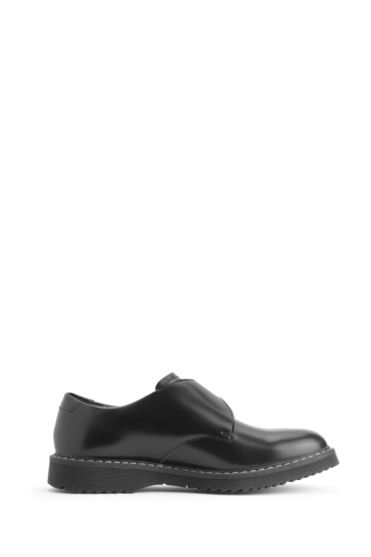 Buy Start-Rite Eclipse Leather Monk Buckle School Black Shoes from the ...