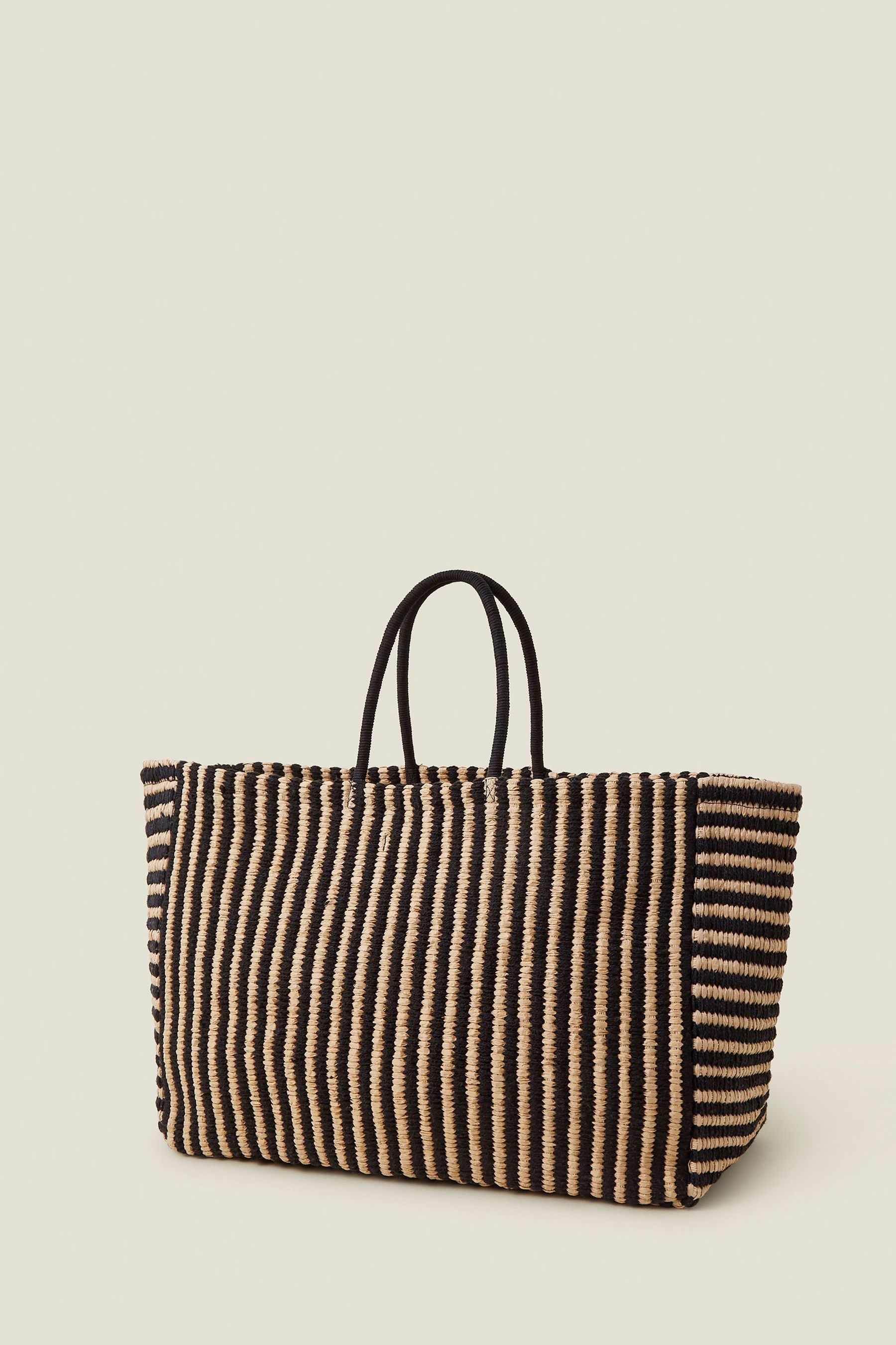 Buy Accessorize Black Oversized Stripe Tote Bag from the Next UK online ...