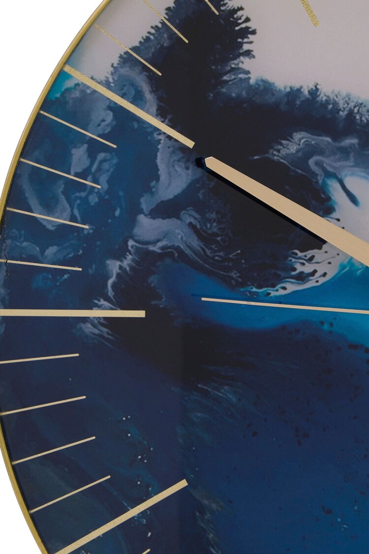 Buy Fifty Five South Blue Celina Abstract Wall Clock from the Next UK ...
