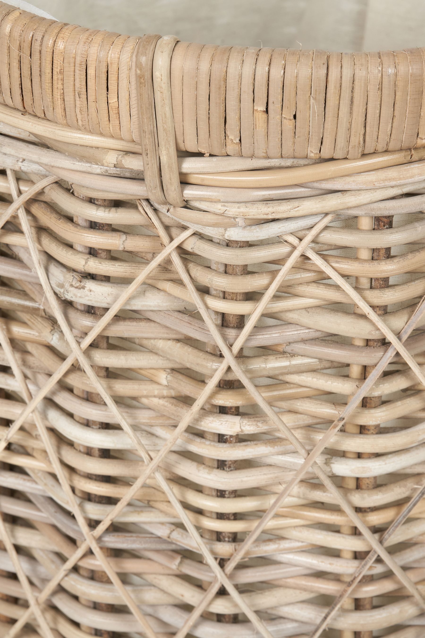 Buy Pacific Natural Rattan Round Linen Basket from the Next UK online shop