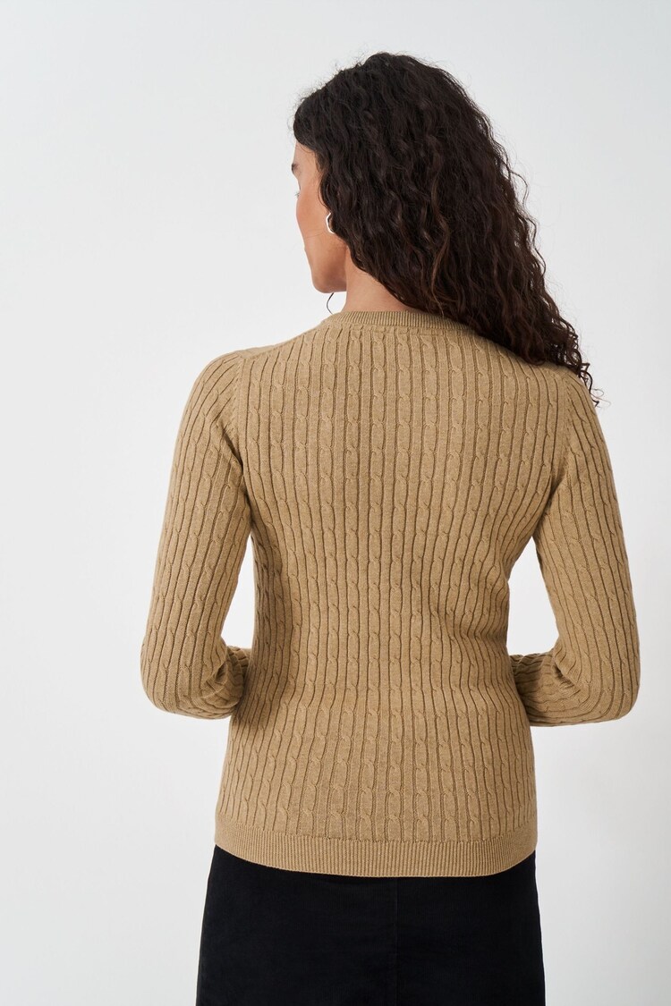 Buy Crew Clothing Heritage Cable Crew Neck Jumper from the Next UK ...