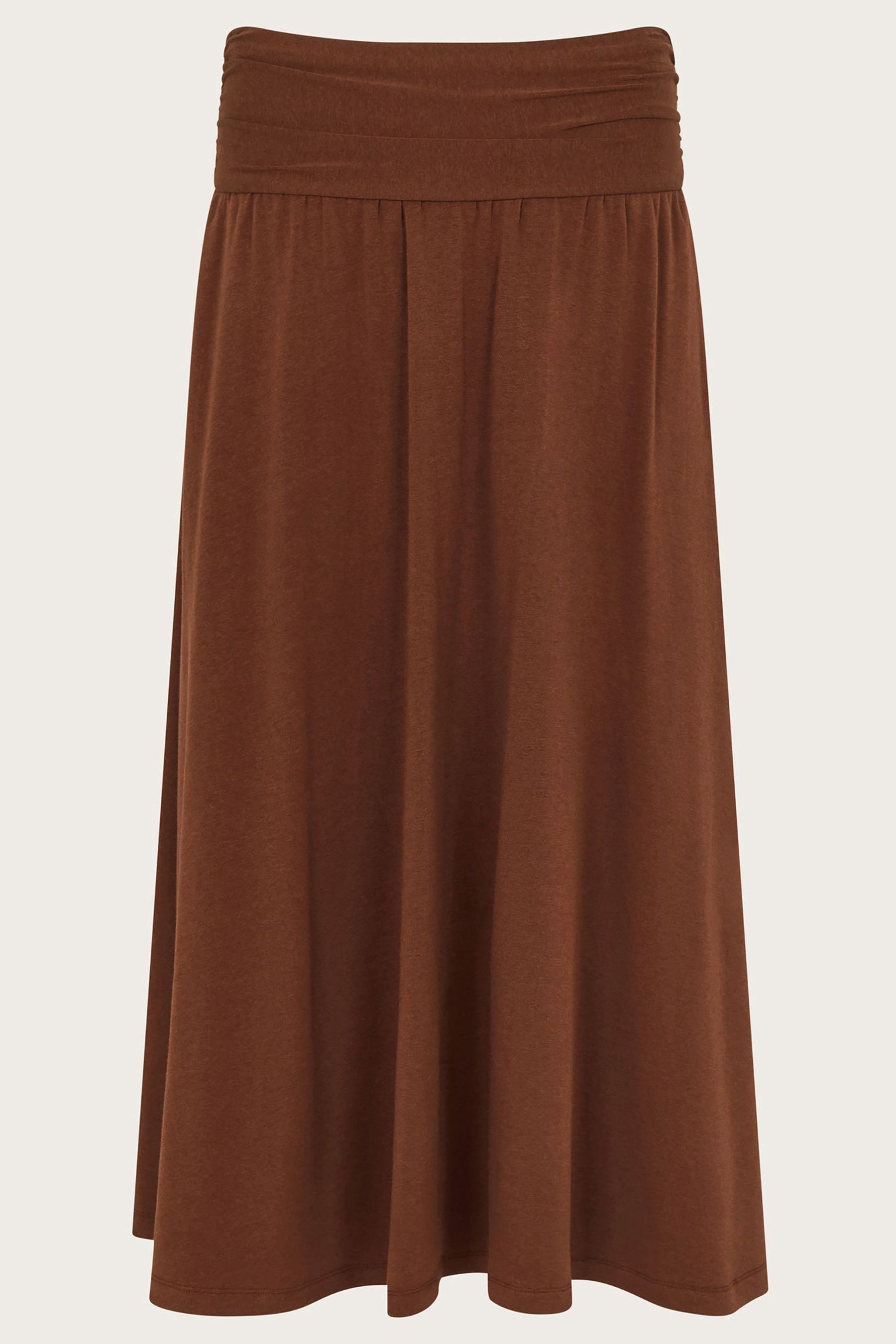 Buy Monsoon Brown Jourdana Jersey Midi Skirt from the Next UK online shop