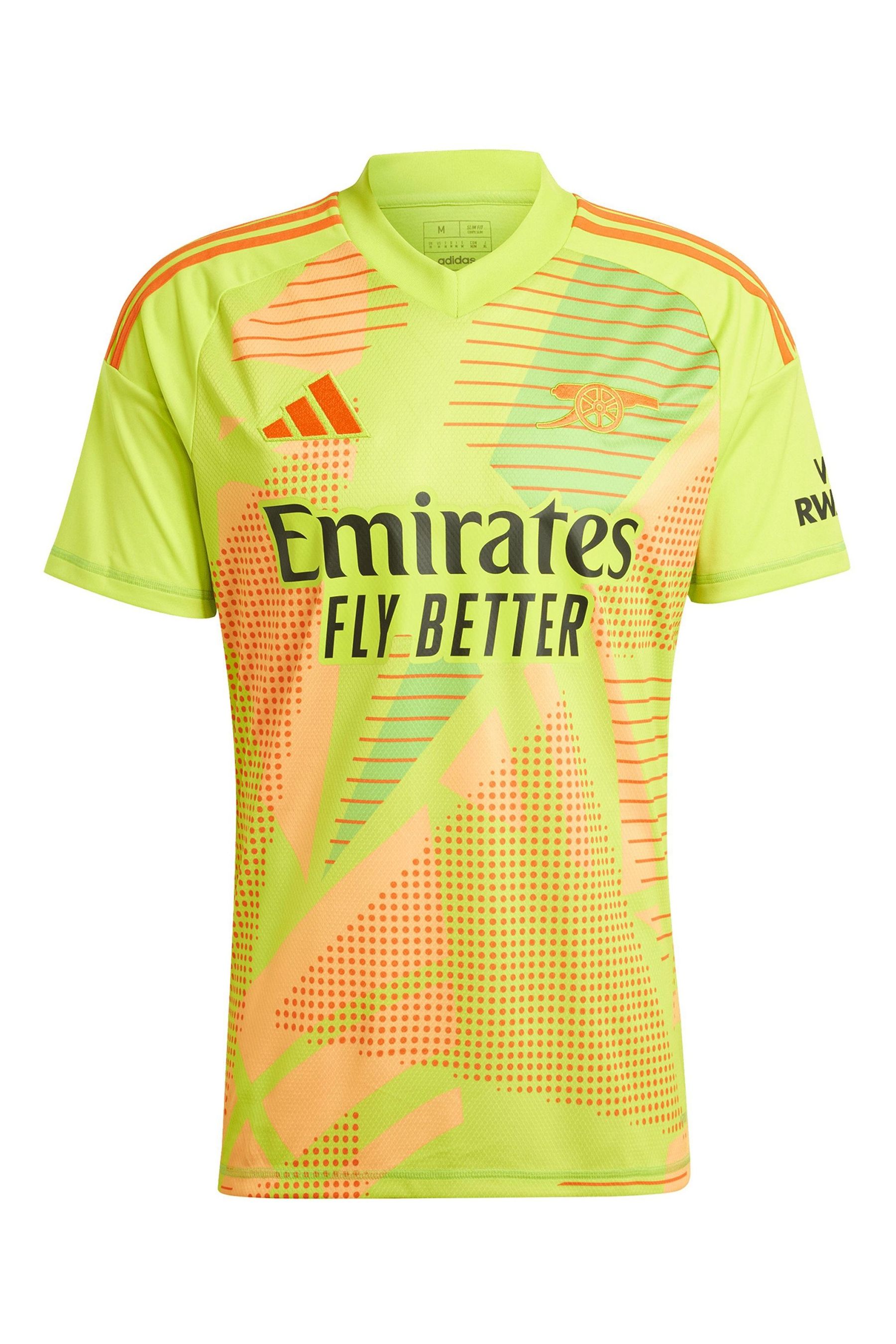 Buy adidas Yellow Arsenal Home Goalkeeper Shirt 2024-25 from the Next ...