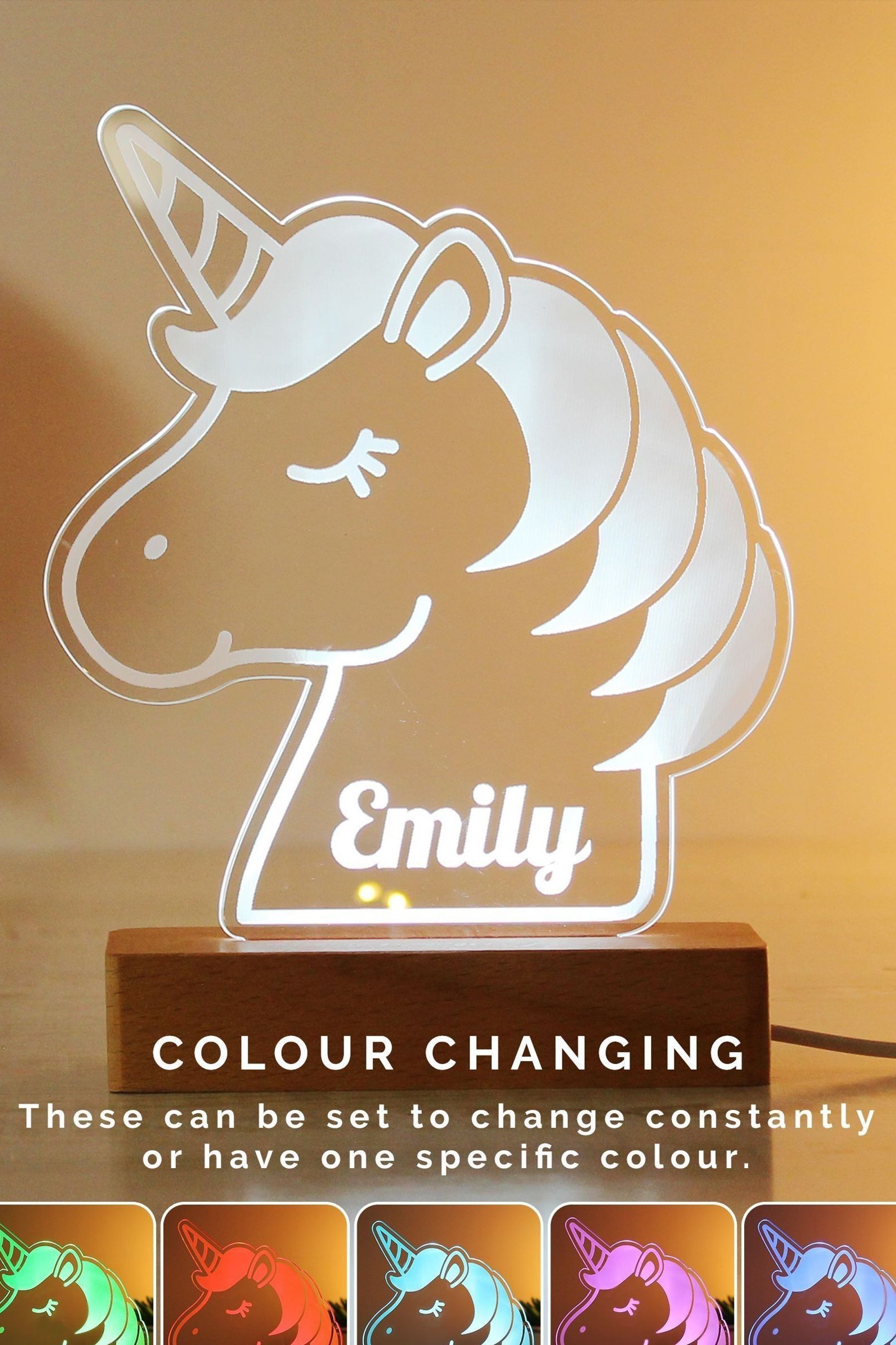 Buy Personalised Unicorn LED Light by PMC from the Next UK online shop