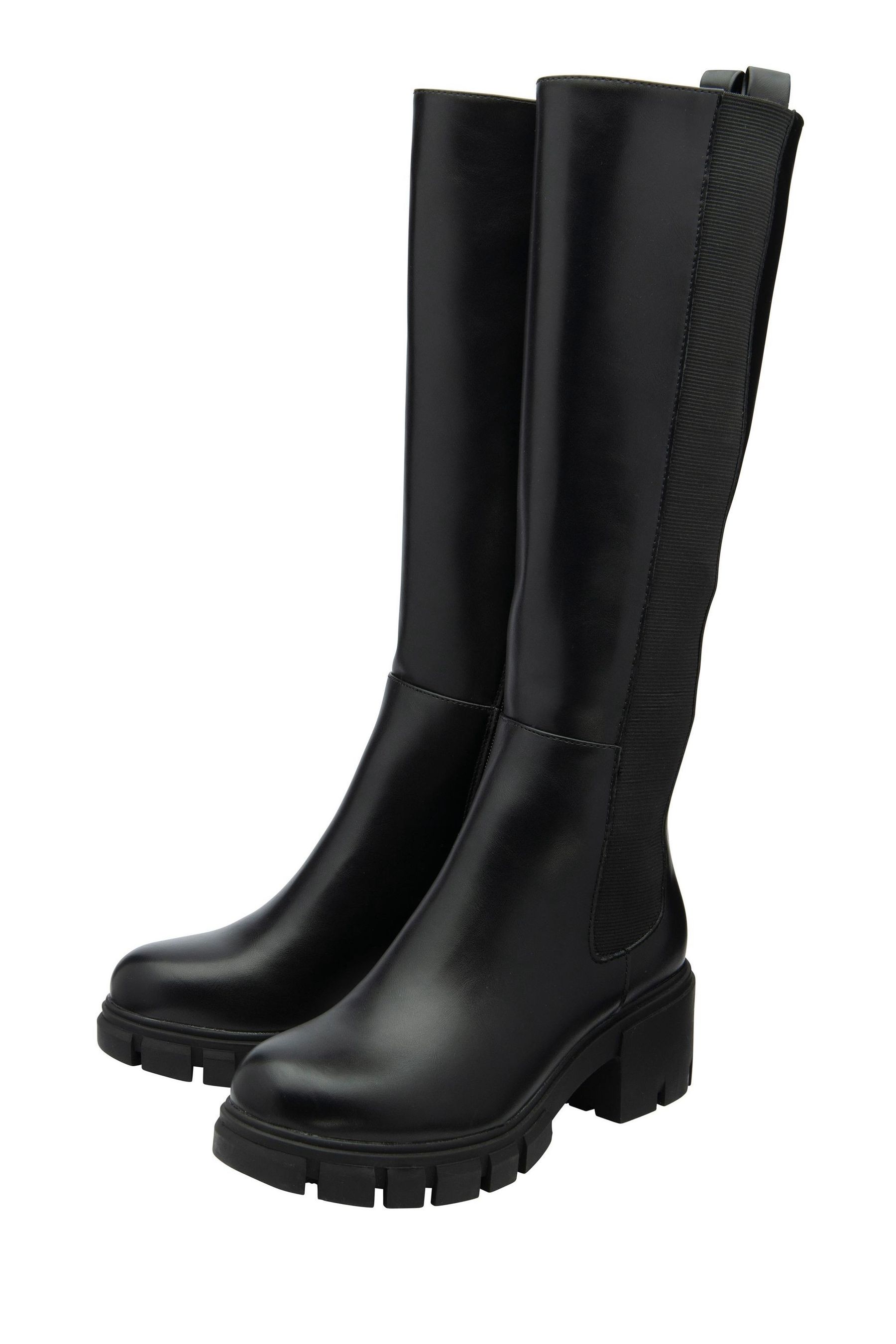 Buy Ravel Black Zip-Up Knee-High Boots from the Next UK online shop