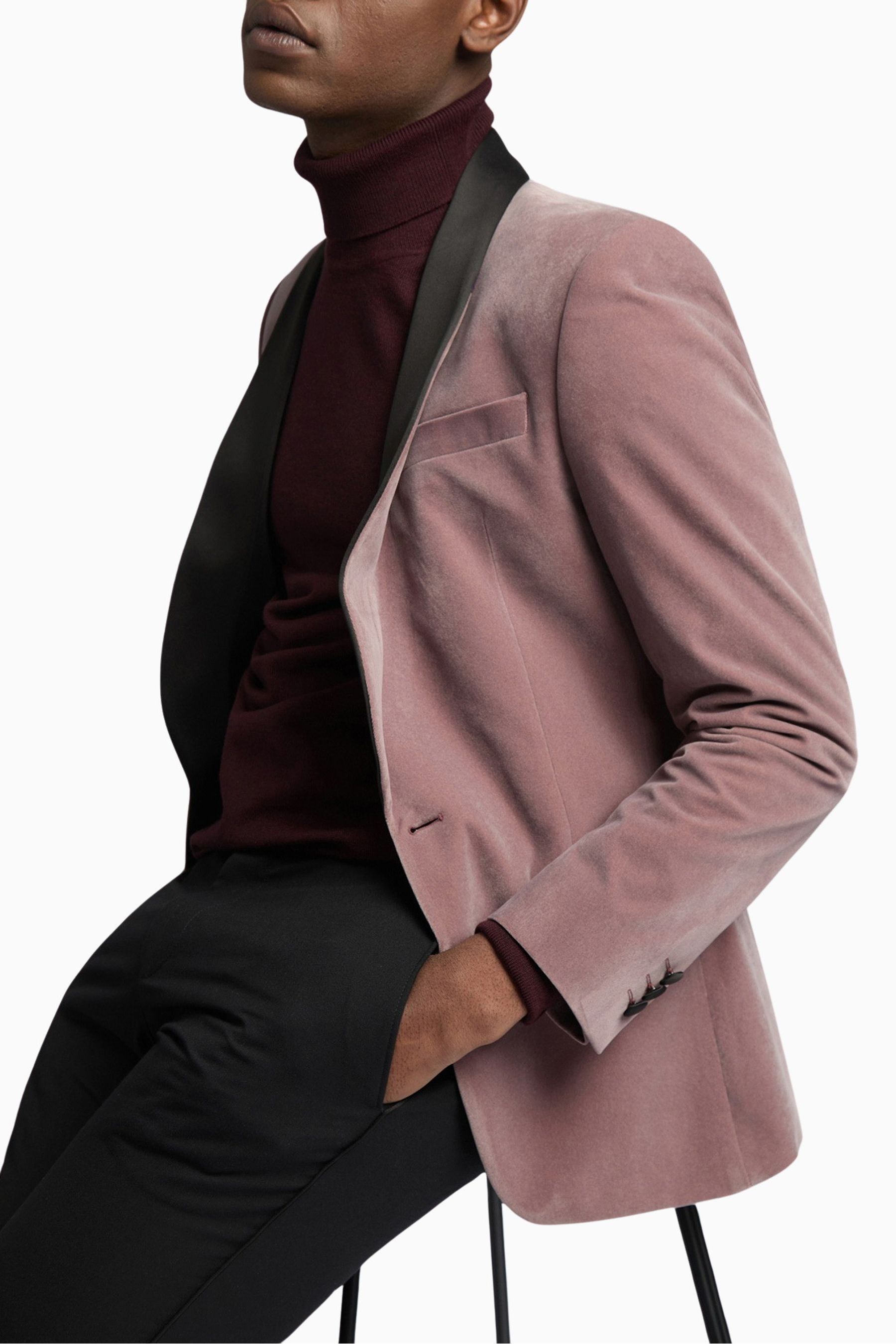 Buy Antique Rogue Pink Velvet Jacket from the Next UK online shop