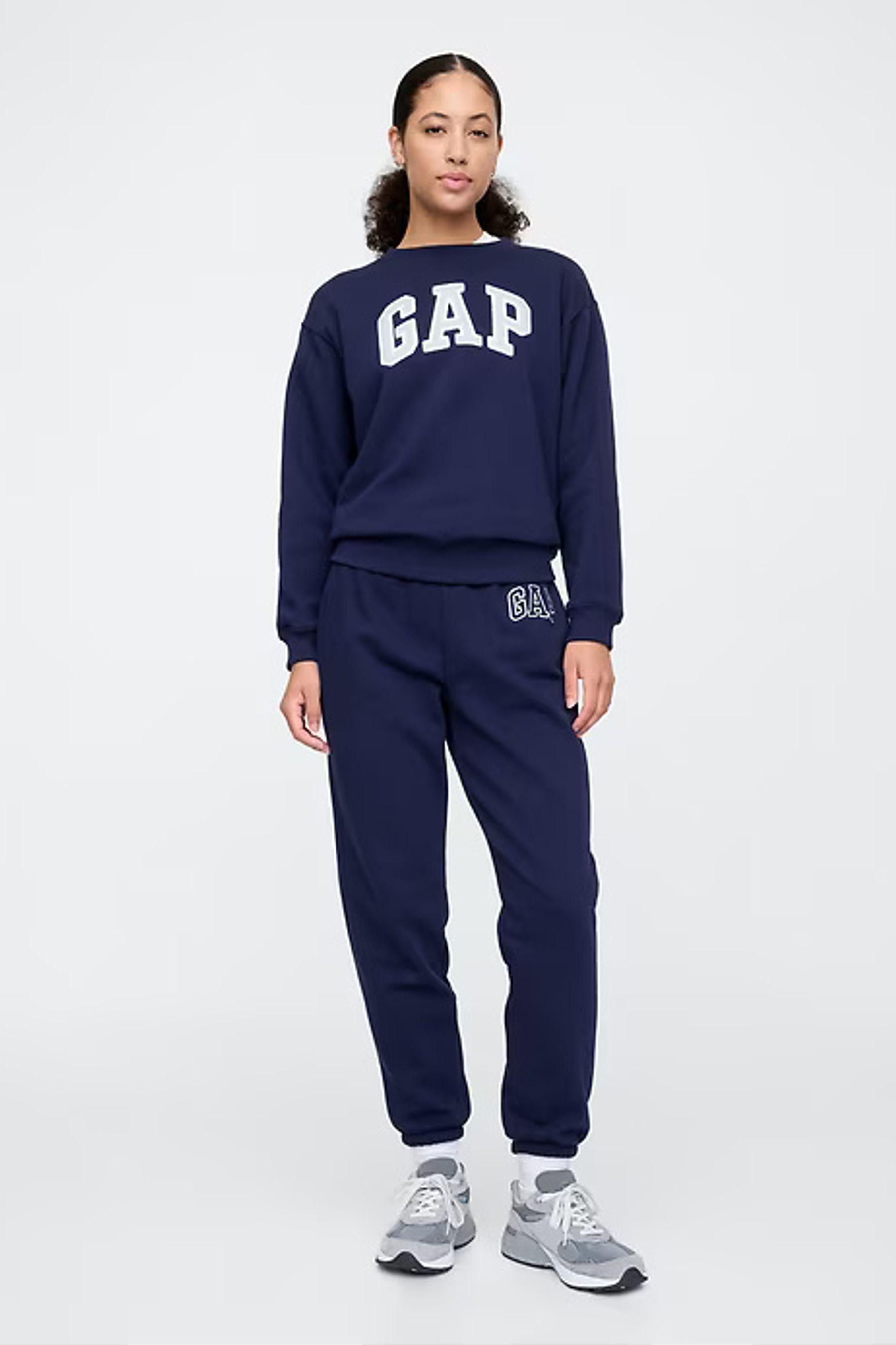 Buy Gap Navy Blue Logo Crew Neck Sweatshirt from the Next UK online shop